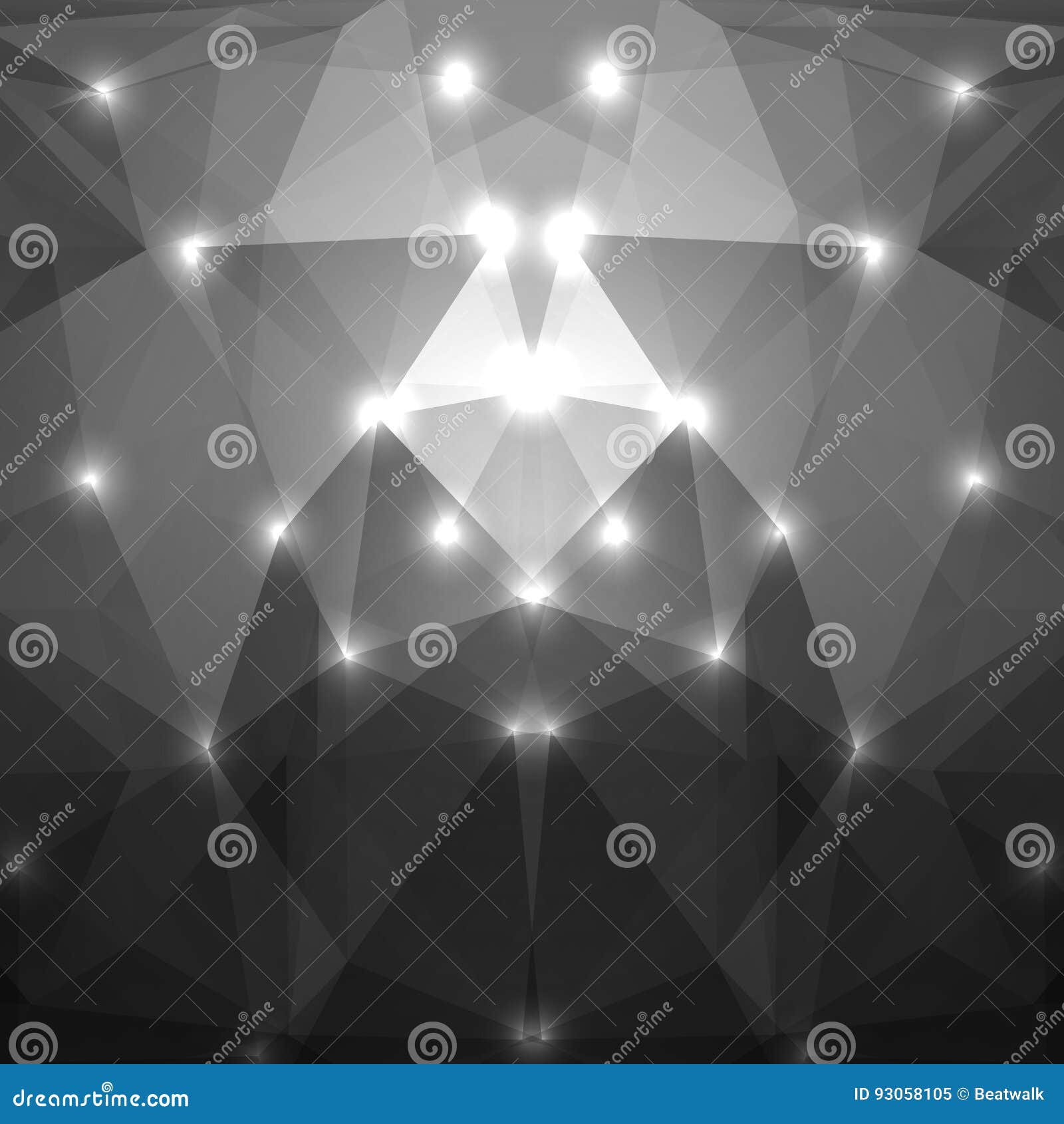 Abstract Gray Triangles Background Stock Vector - Illustration of ...