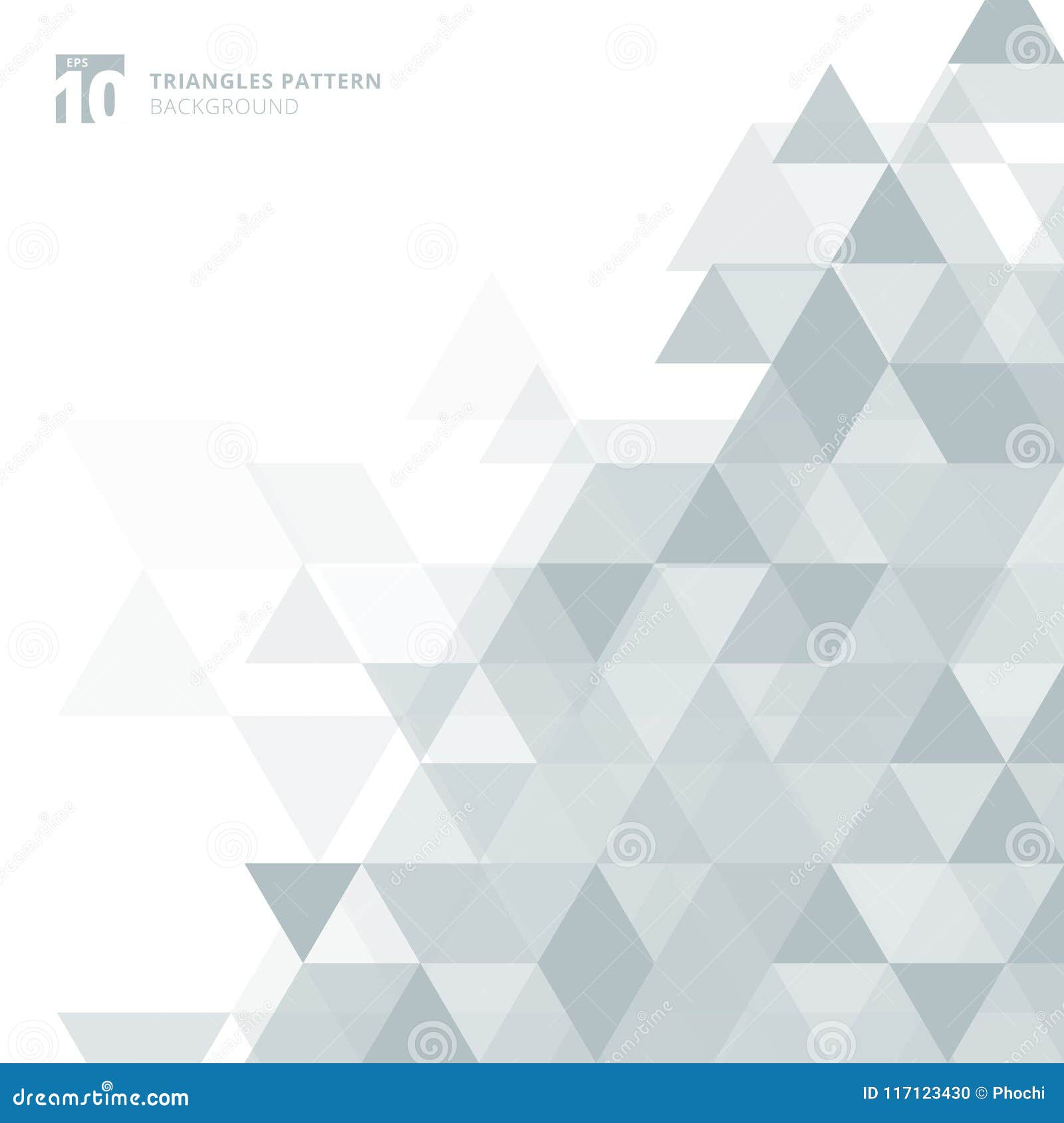 Abstract Gray Triangles Geometric on White Background. Stock Vector ...