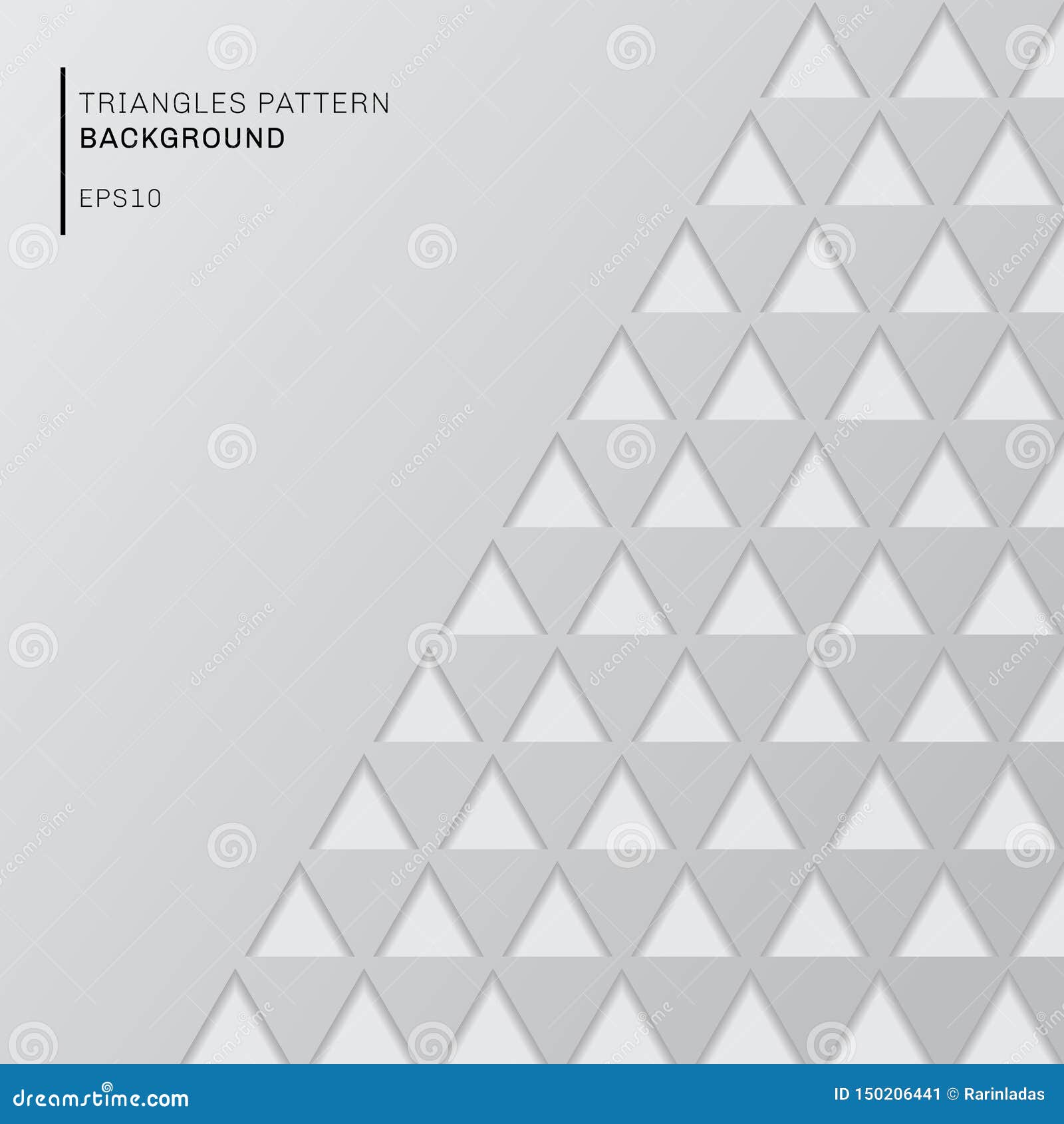 Abstract Gray Triangles Pattern on White Background Paper Cut Style ...