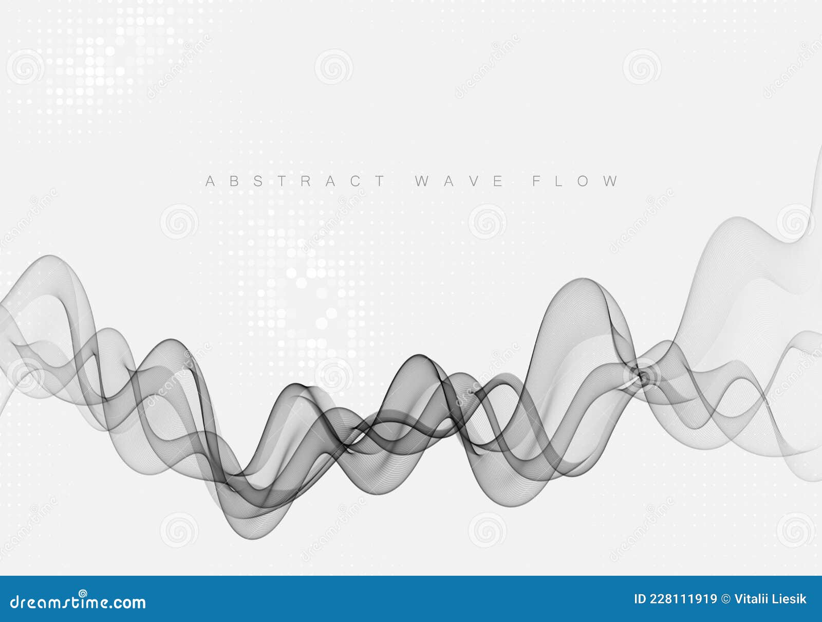 Abstract Gray Wave Background.Transparent Gray Wave, Design Element ...
