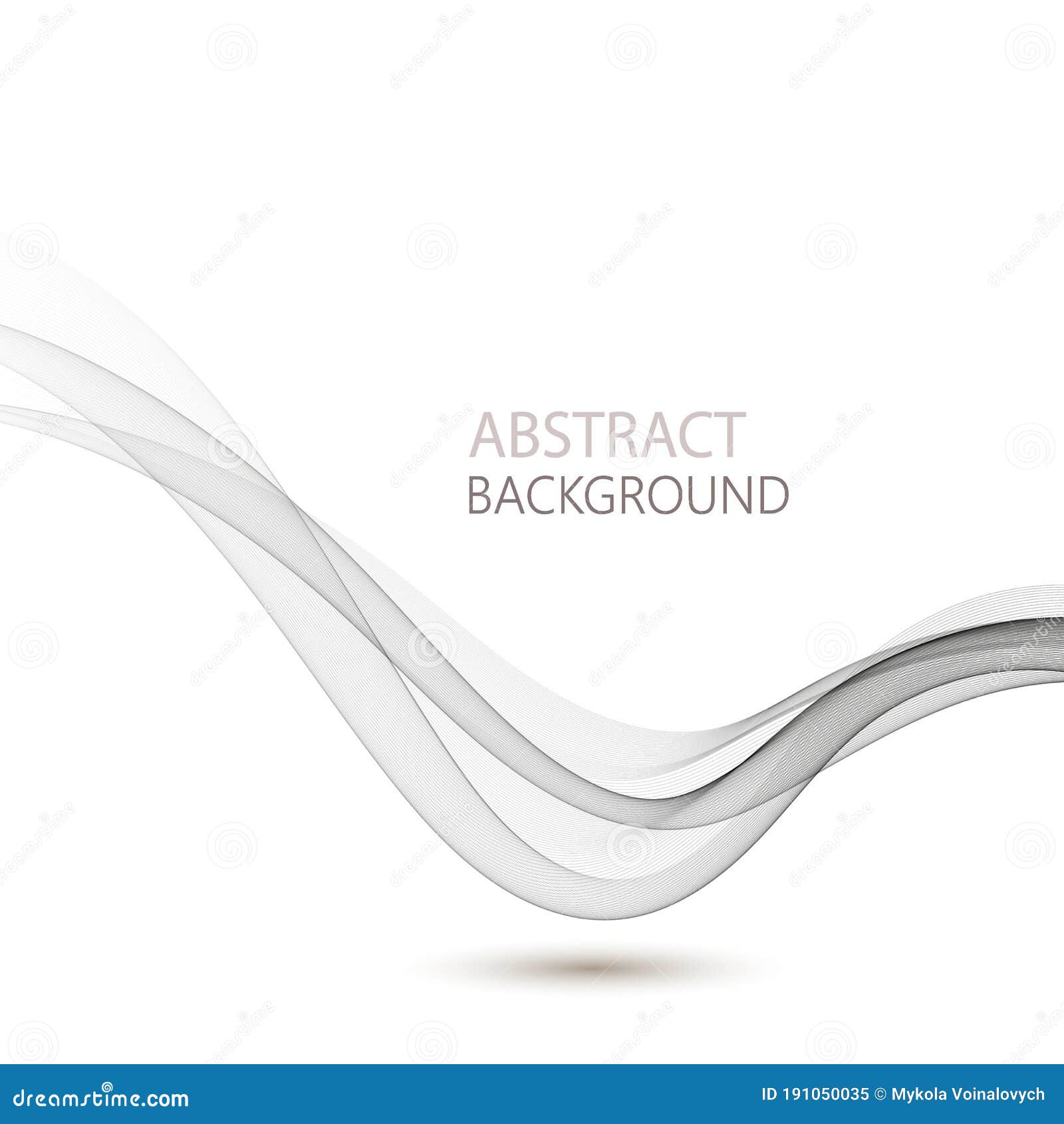 Abstract Gray Wave Element for Design, Vector Illustration Eps10 Stock ...