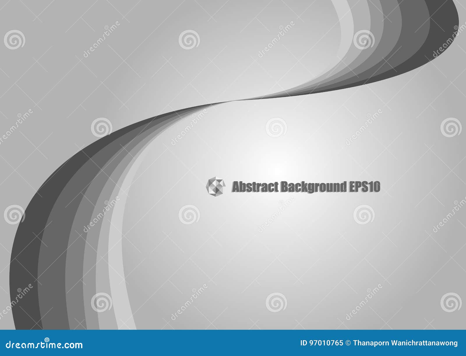 Abstract Gray Wave Modern Stream Background Stock Vector - Illustration ...