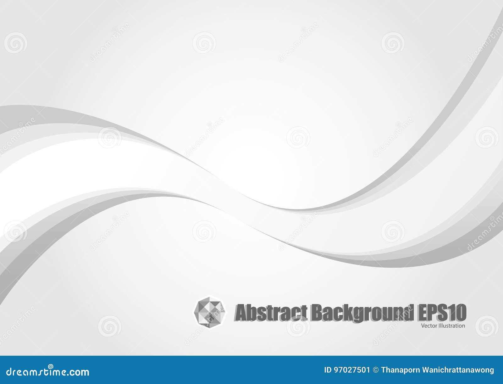 Abstract Gray Wave Modern Stream Background. Stock Vector ...