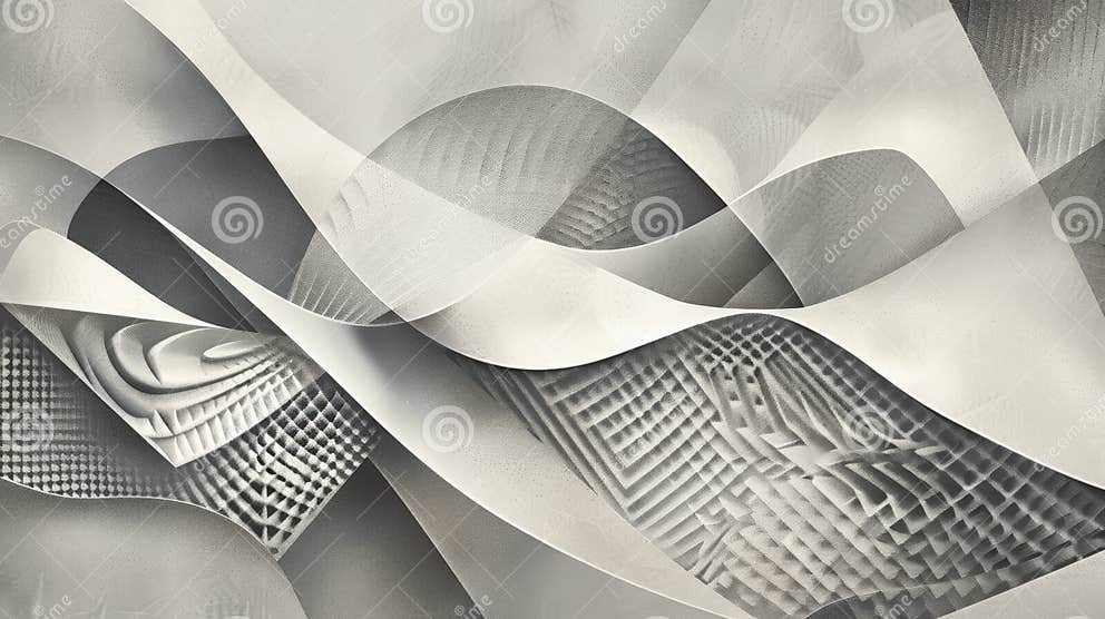 Abstract Gray Wave Pattern Design Stock Illustration - Illustration of ...
