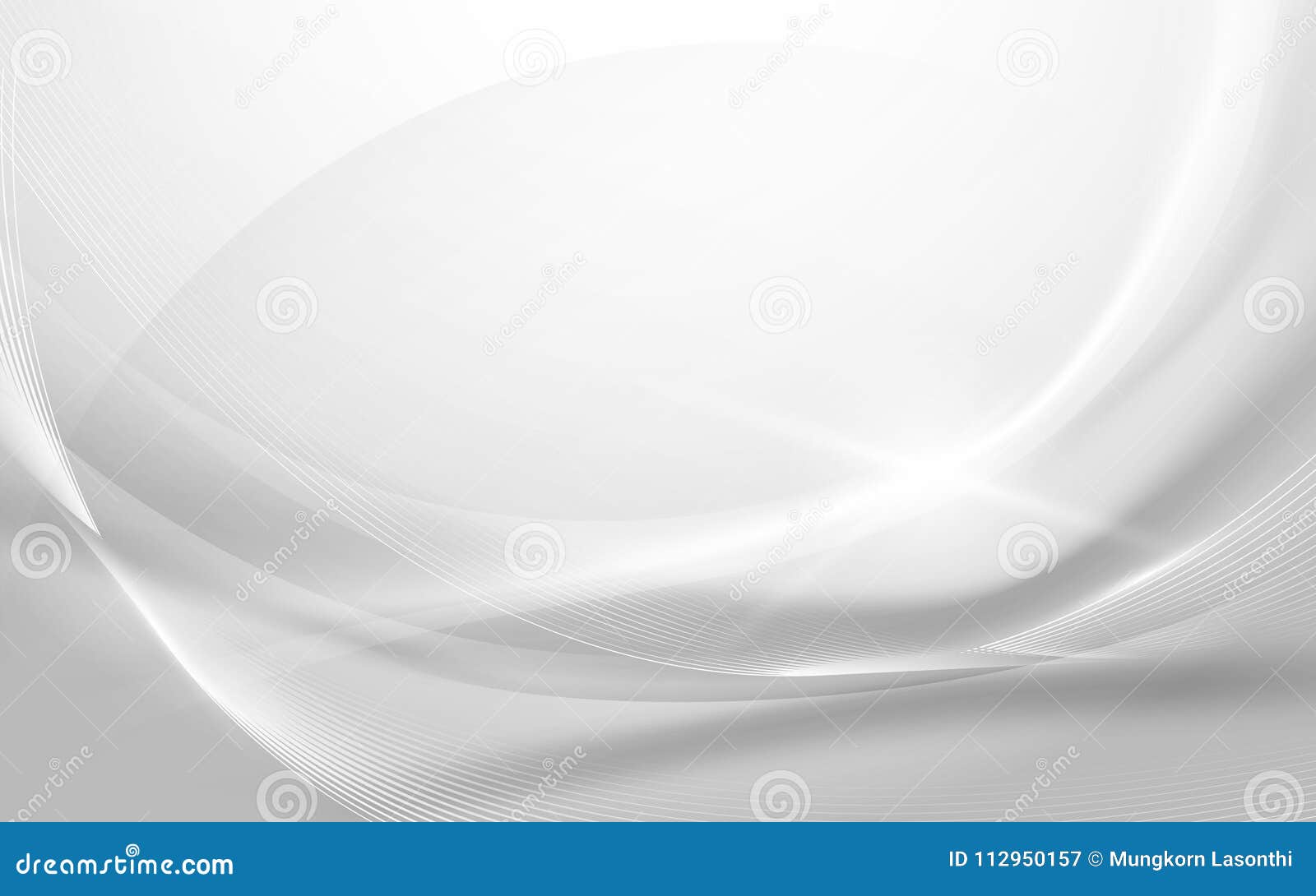 Abstract Gray Wavy with Blurred Light Curved Lines Background. Stock ...