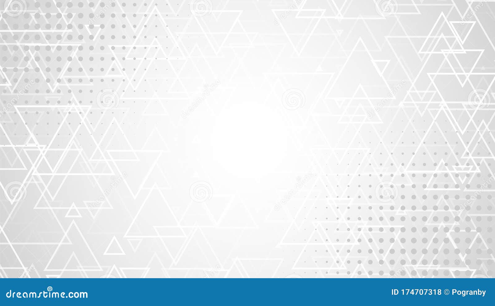 Abstract Gray White Background. White Triangle Pattern on Gradient ...