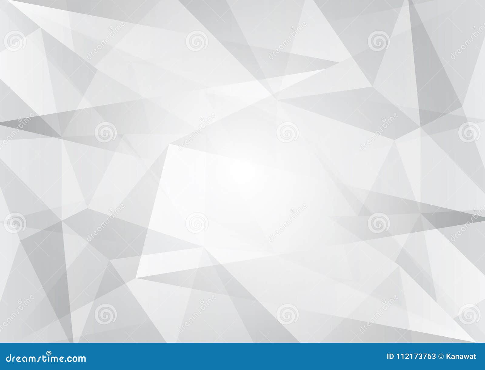 Abstract Gray and White Color Low Poly, Vector Background, Geometric Illustration with Gradient ...