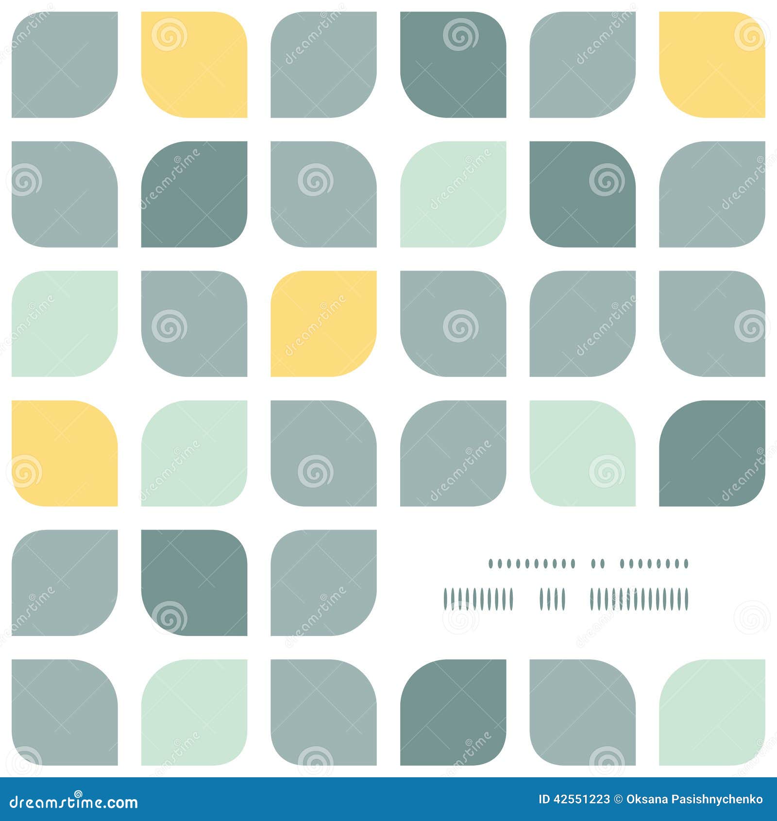 Abstract Gray Yellow Rounded Squares Frame Corner Stock Vector ...