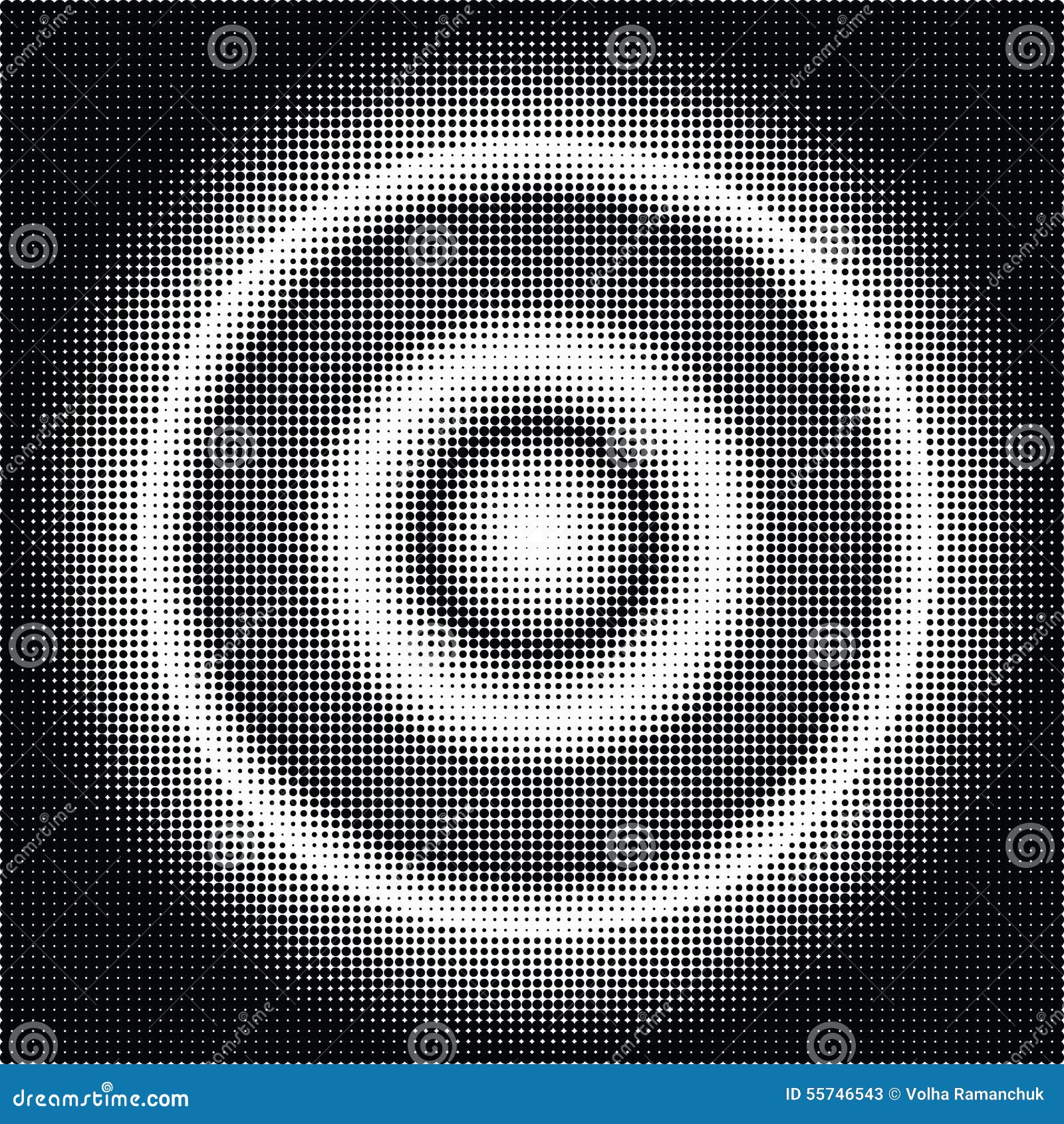 Abstract Grayscale Halftone Background Stock Vector - Illustration of ...