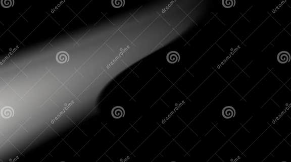 Abstract Grayscale Image Showing a Bright Light Source Curving into ...