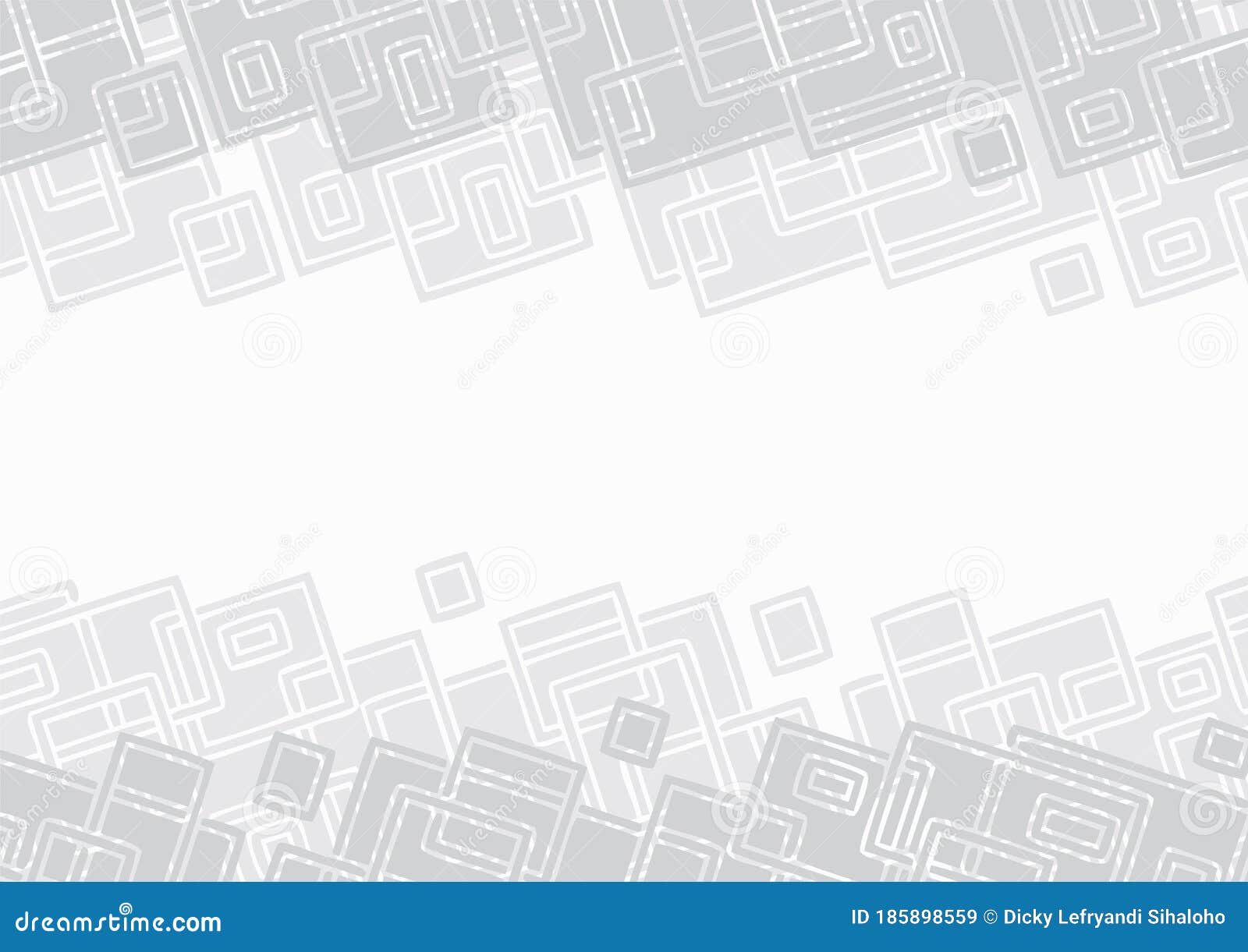 Abstract Grayscale Square Shapes Border Background. Stock Vector ...