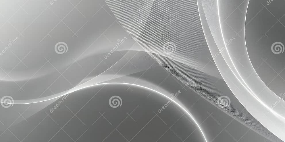 Abstract Grayscale Waves Subtle Light and Shadow Create Depth Stock ...