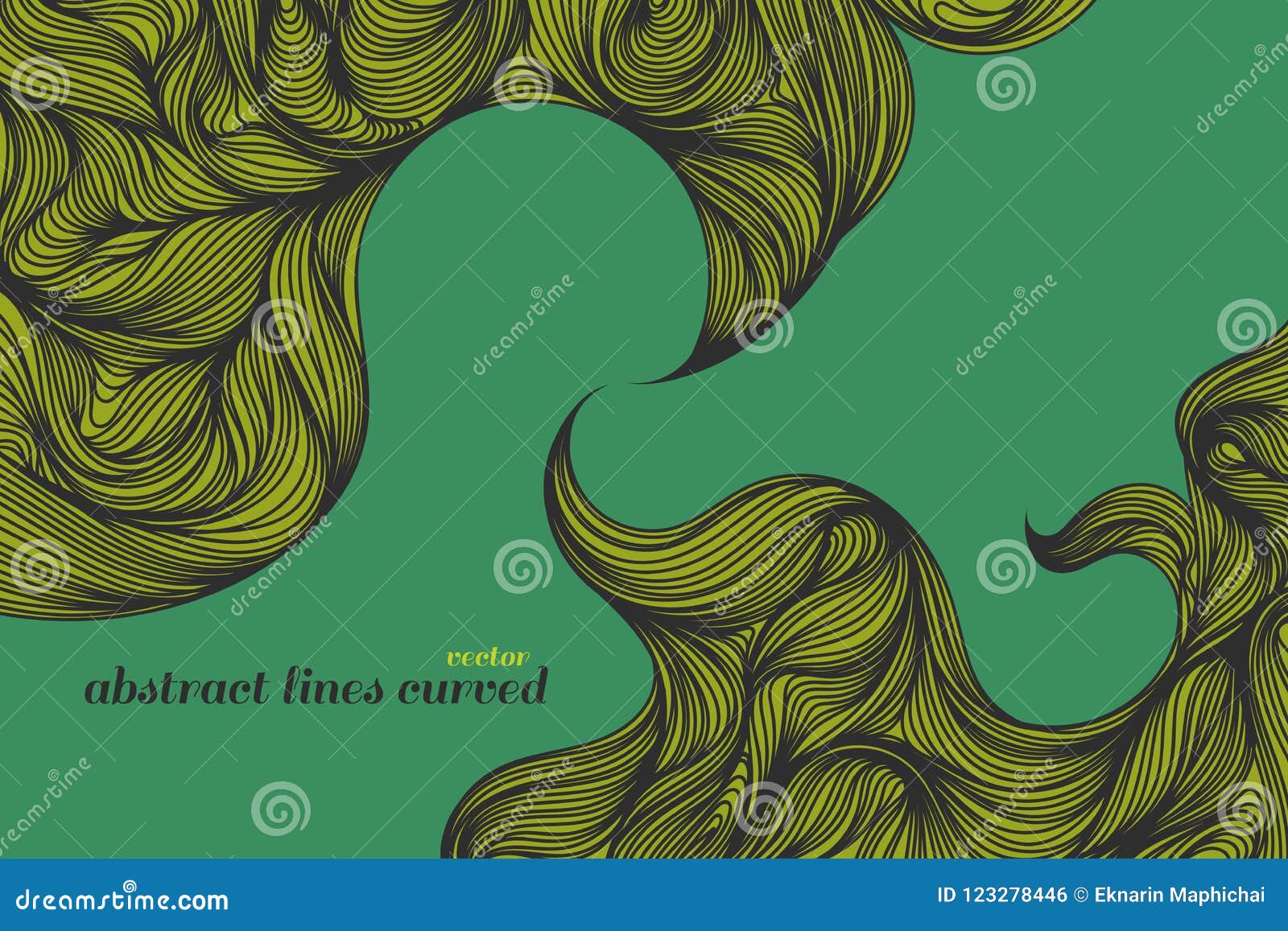 Abstract Green Art Pattern Vector Stock Vector - Illustration of ...