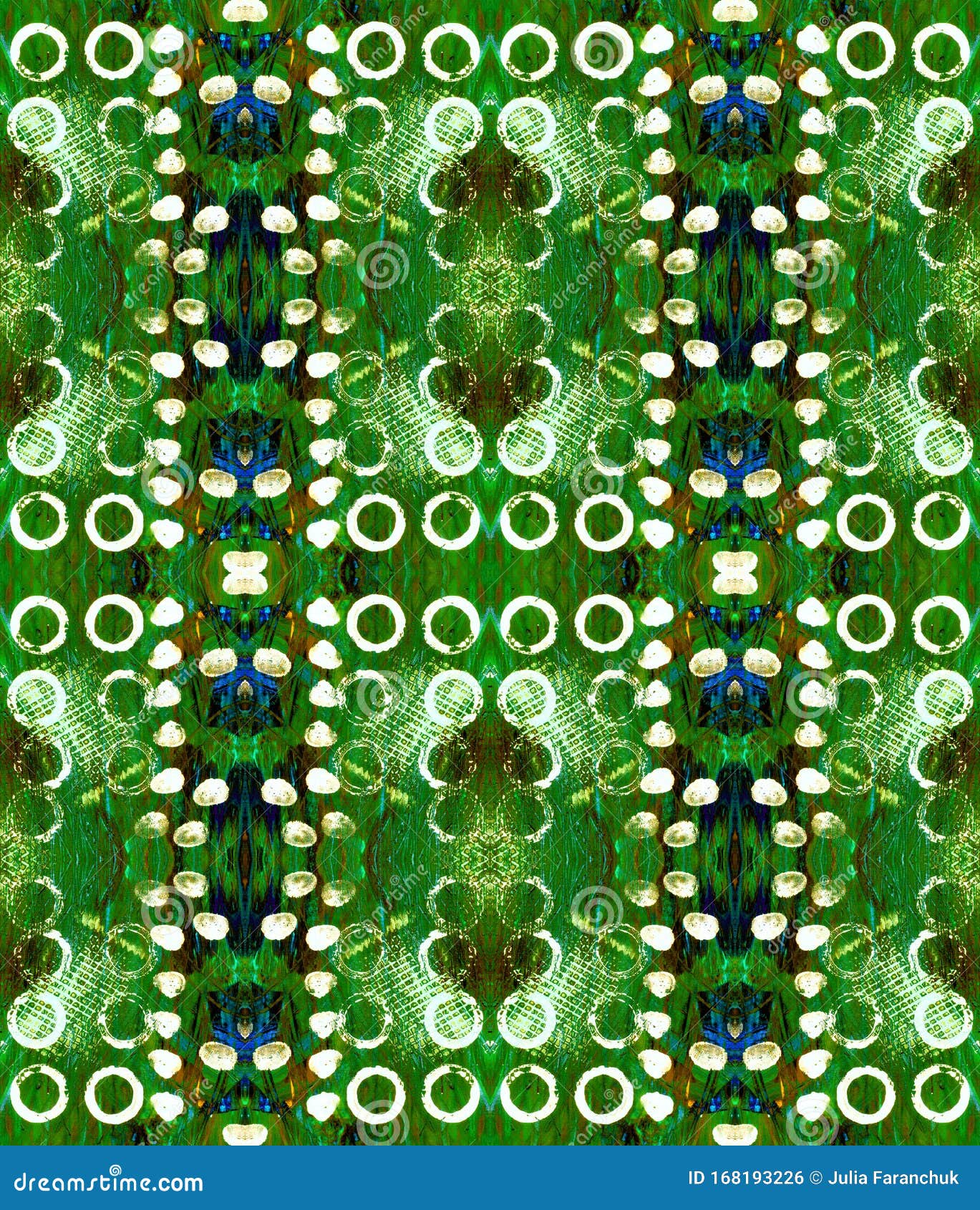 Abstract Green Background. Acrylic Texture with Elements of Mixed Media ...