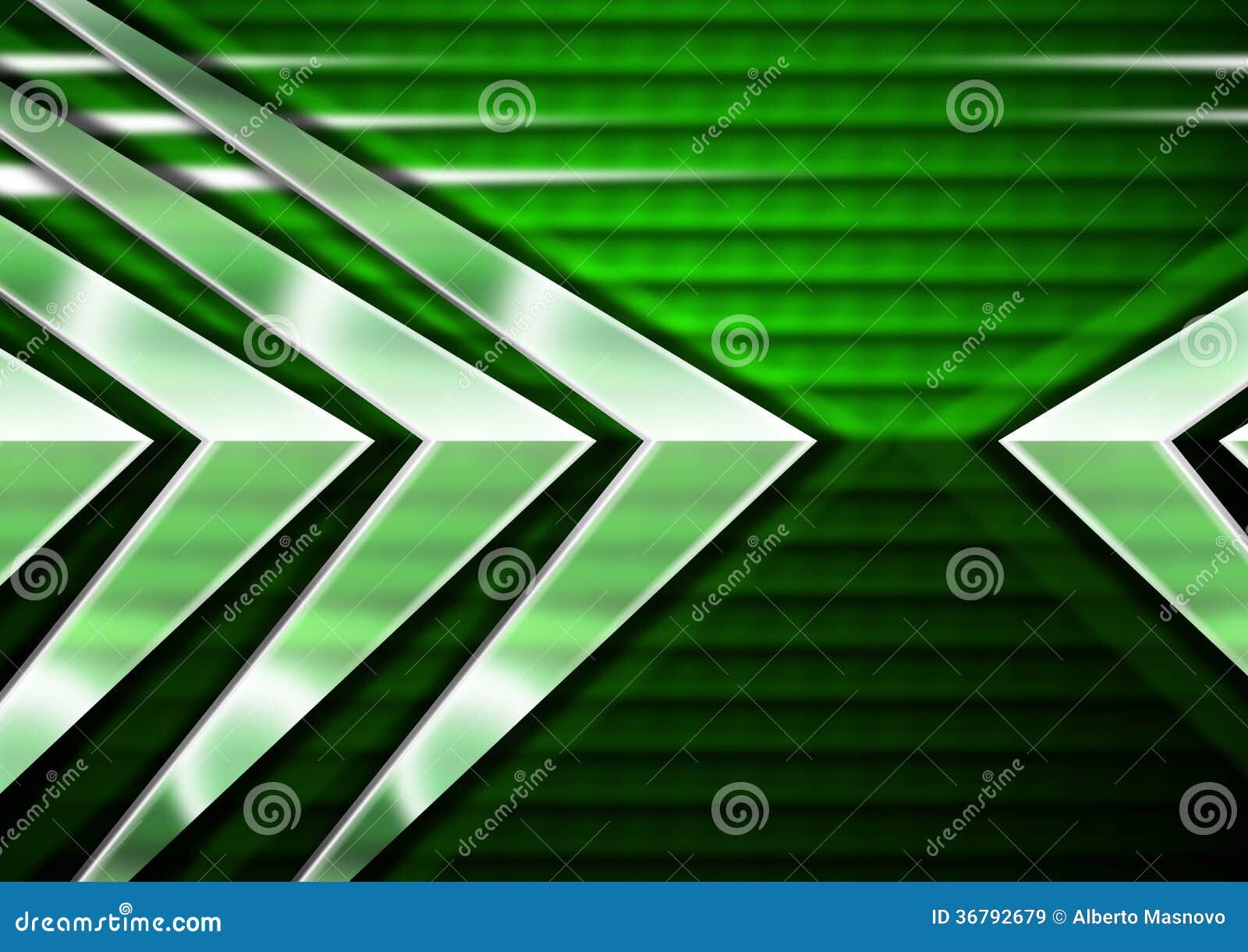 Abstract Green Background with Arrows Stock Illustration - Illustration ...