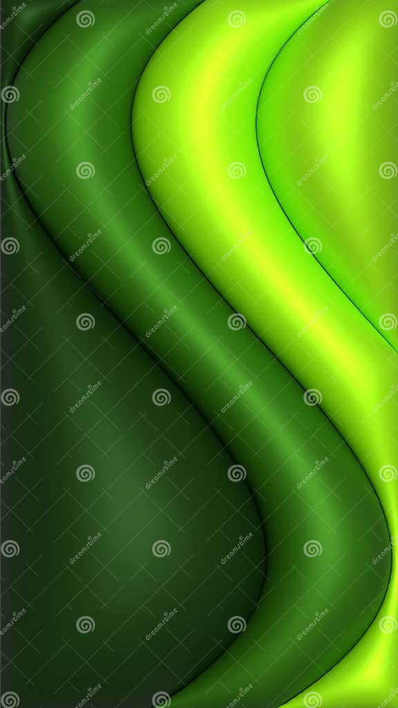Abstract Green Background, 3D Illustration, Full Frame Stock ...