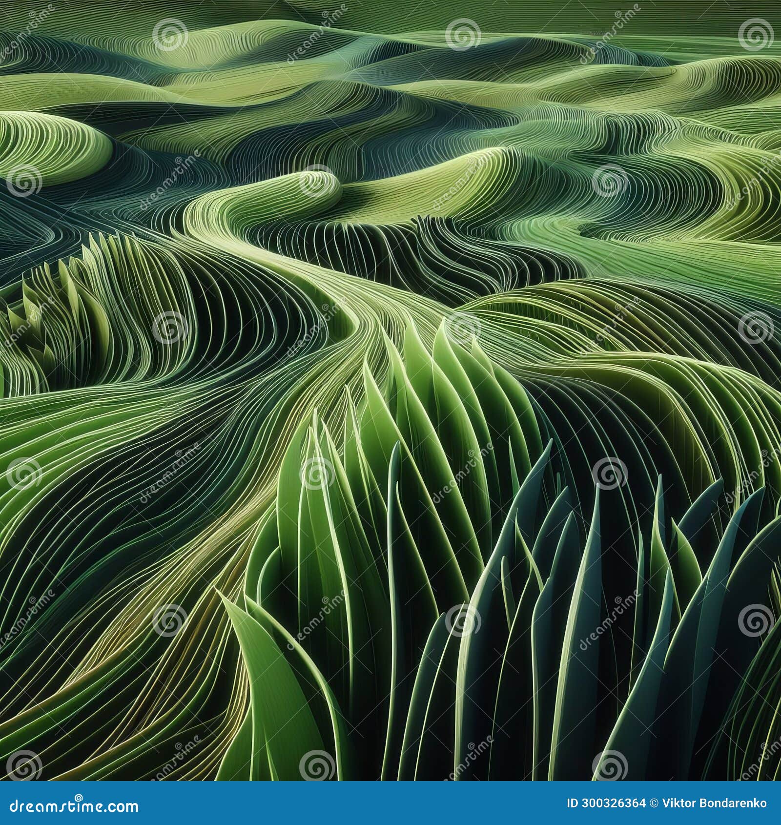 Abstract Green Background Fabric Intertwining Threads Stock Photo ...