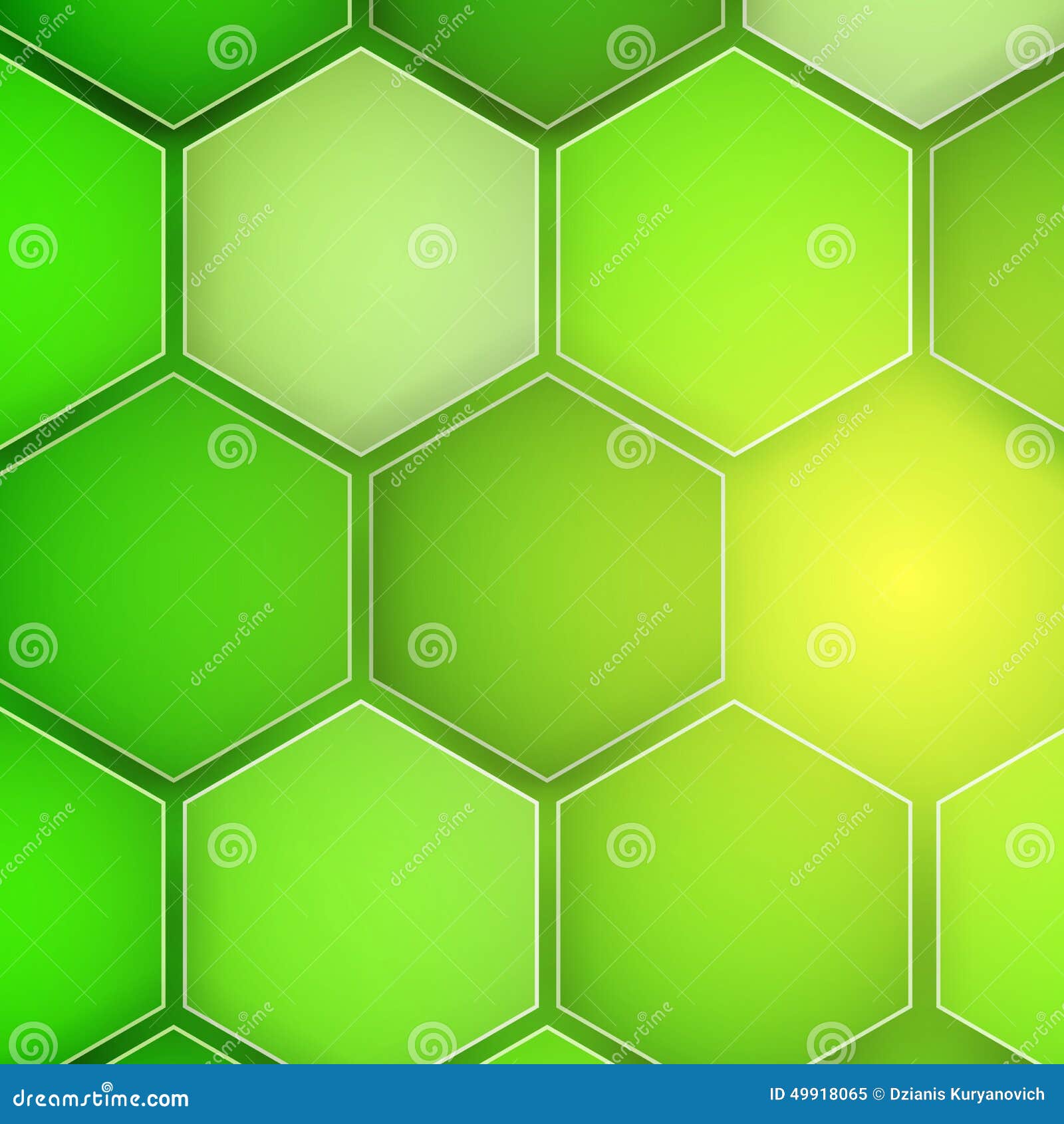 Abstract Green Background Hexagon. Vector Illustration Stock Vector ...