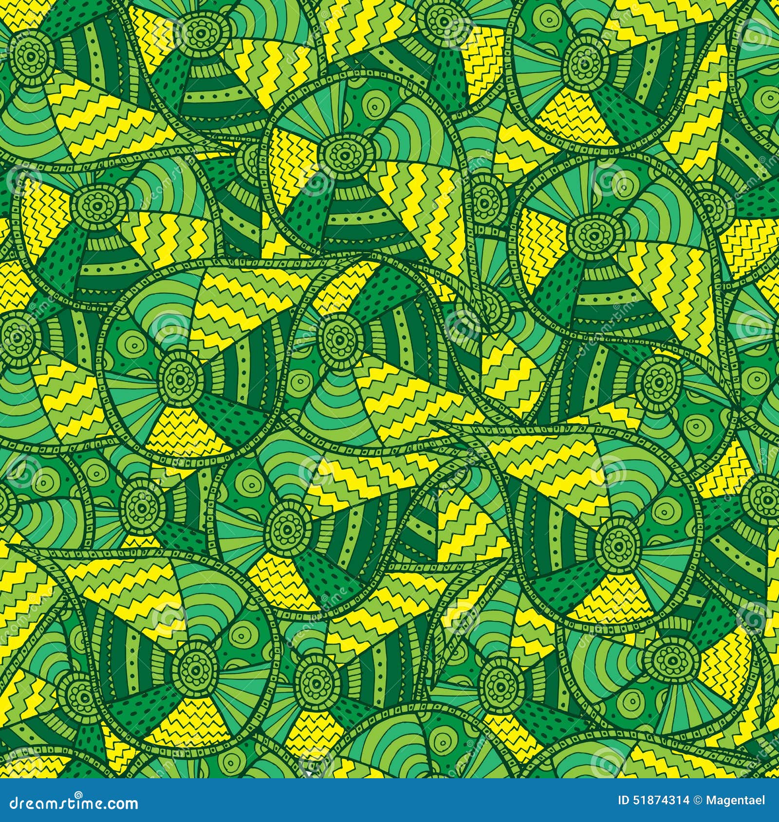 Abstract Green Background. Seamless Pattern. Vector Illustratio Stock ...