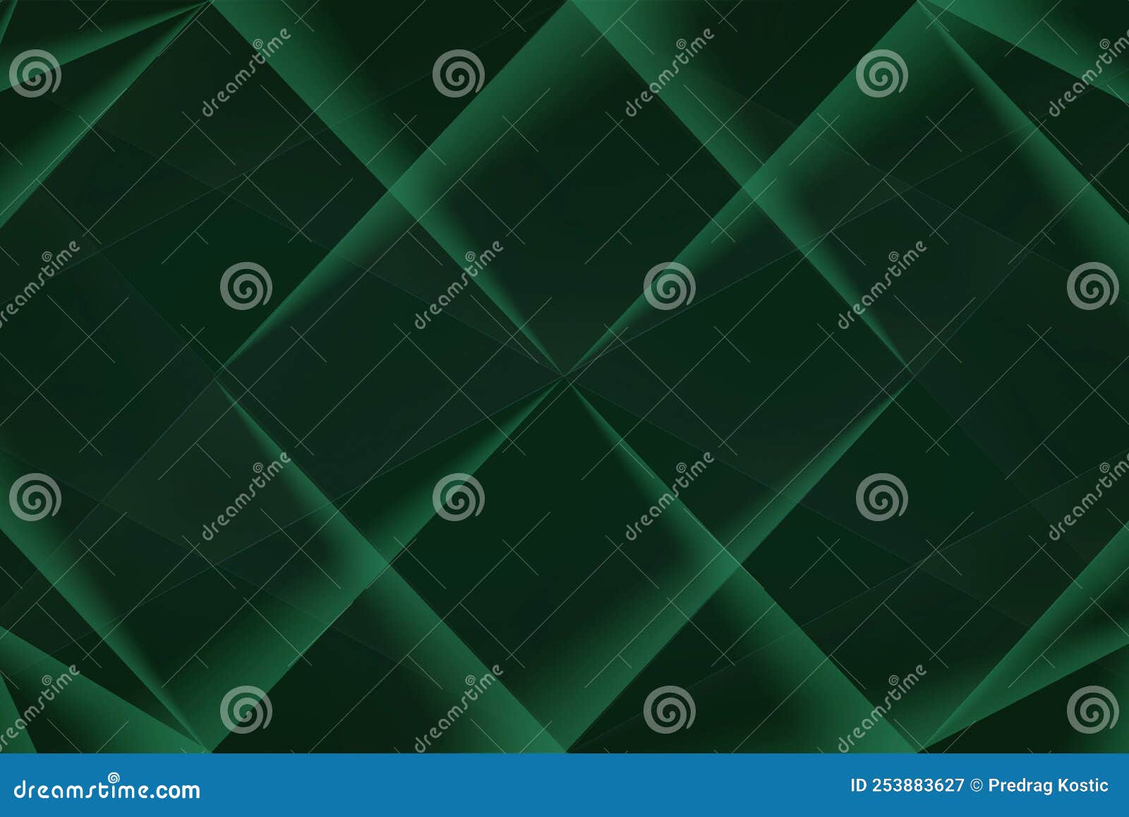 Abstract Green Background with Triangle Shapes Stock Illustration ...