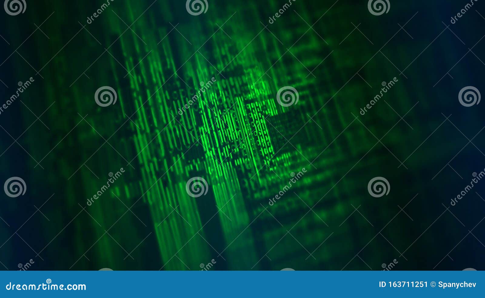Abstract Green Background for Use in Computers, Information or Data ...