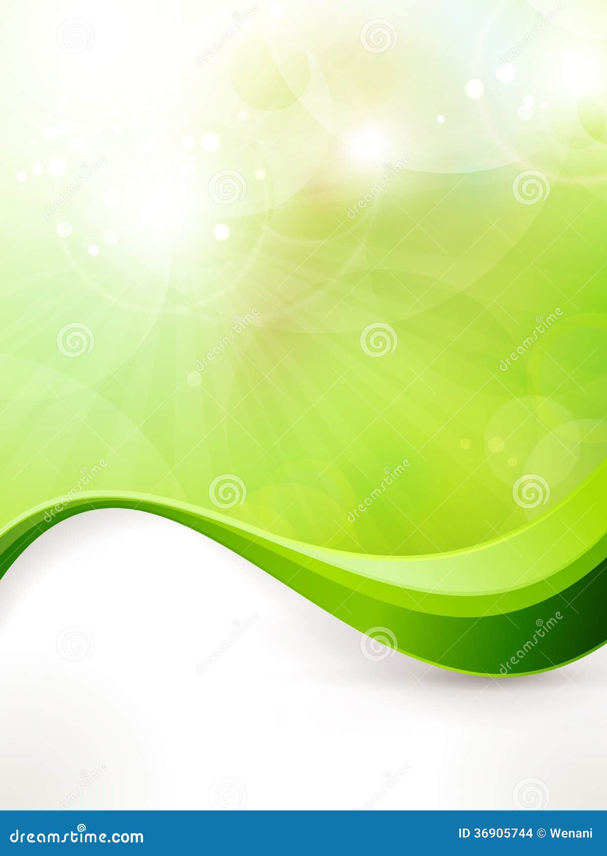 Abstract Green Background with Wave Pattern Stock Illustration ...