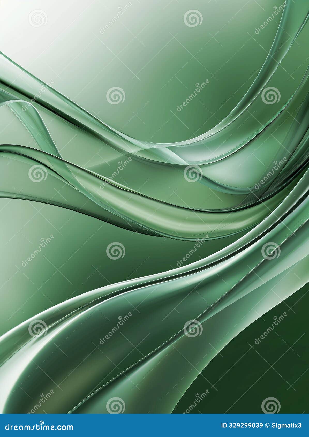 Abstract Green Background with Waves and Lines Stock Illustration ...