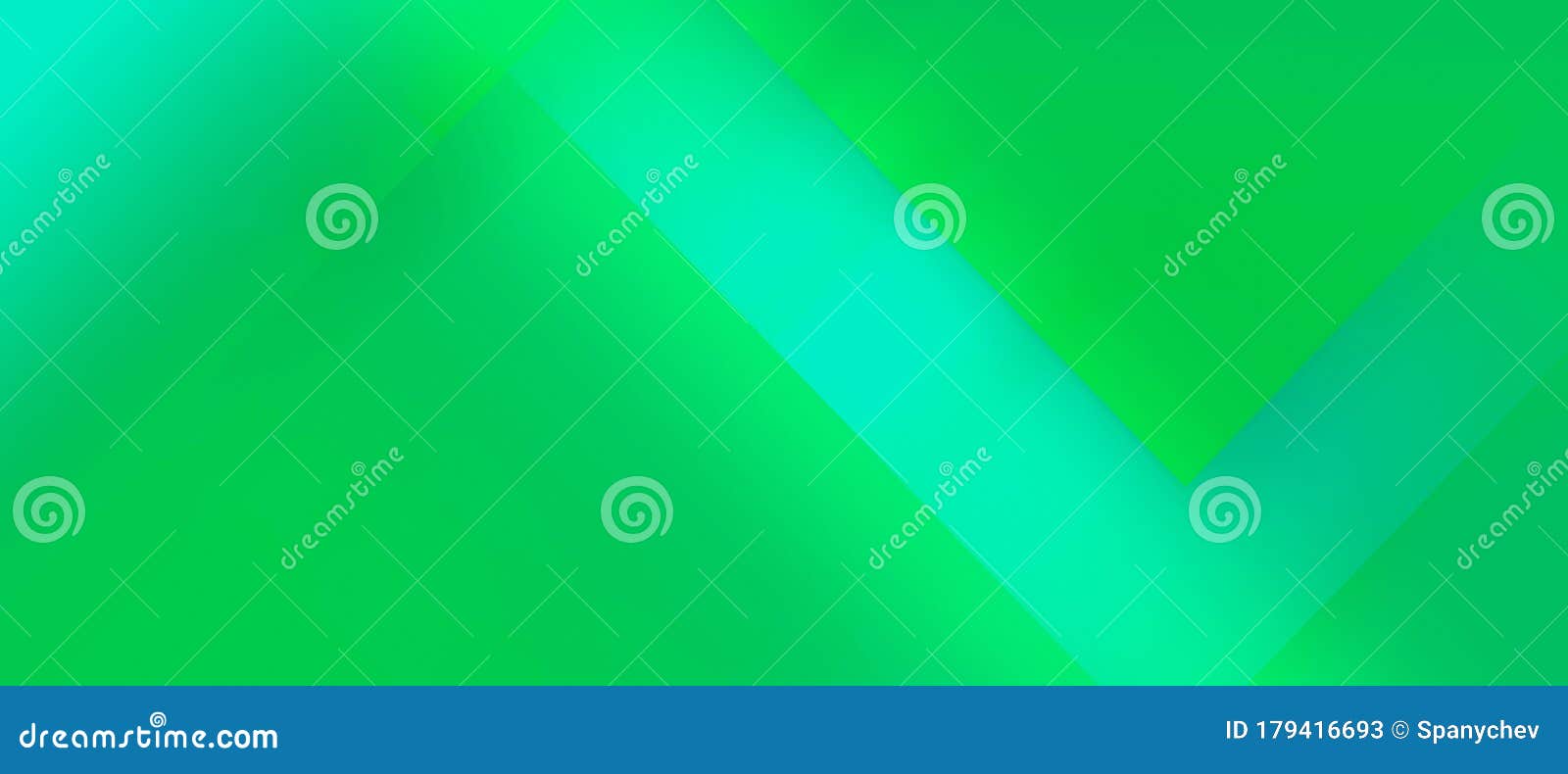 Abstract Green Background, Wide Banner Stock Illustration ...