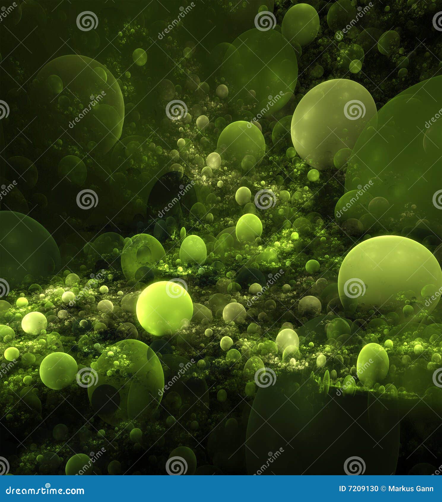 Abstract Green Balls Background Stock Illustration - Illustration of ...