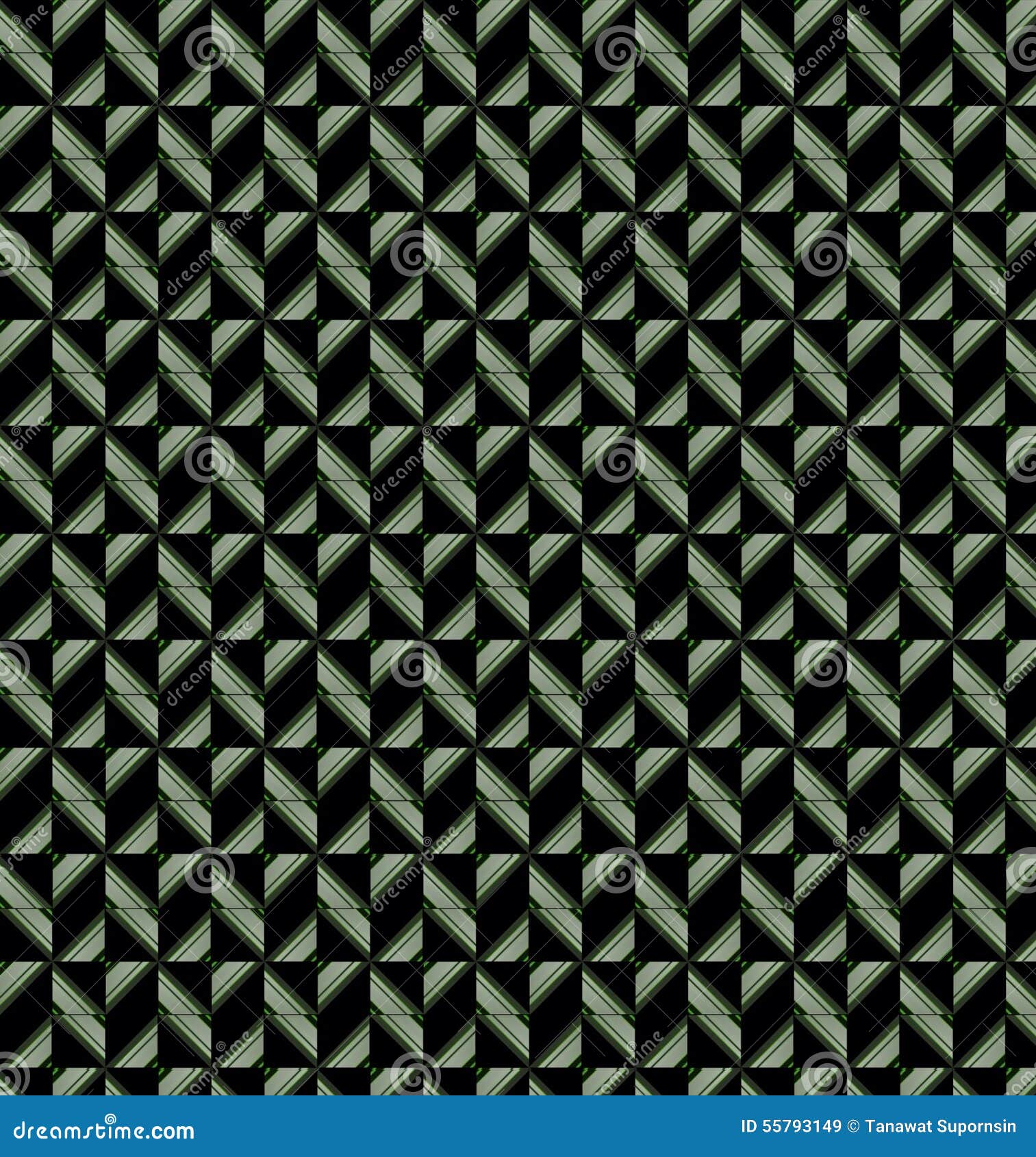 Abstract Green Black Block Pattern Wallpaper Stock Image - Image of ...