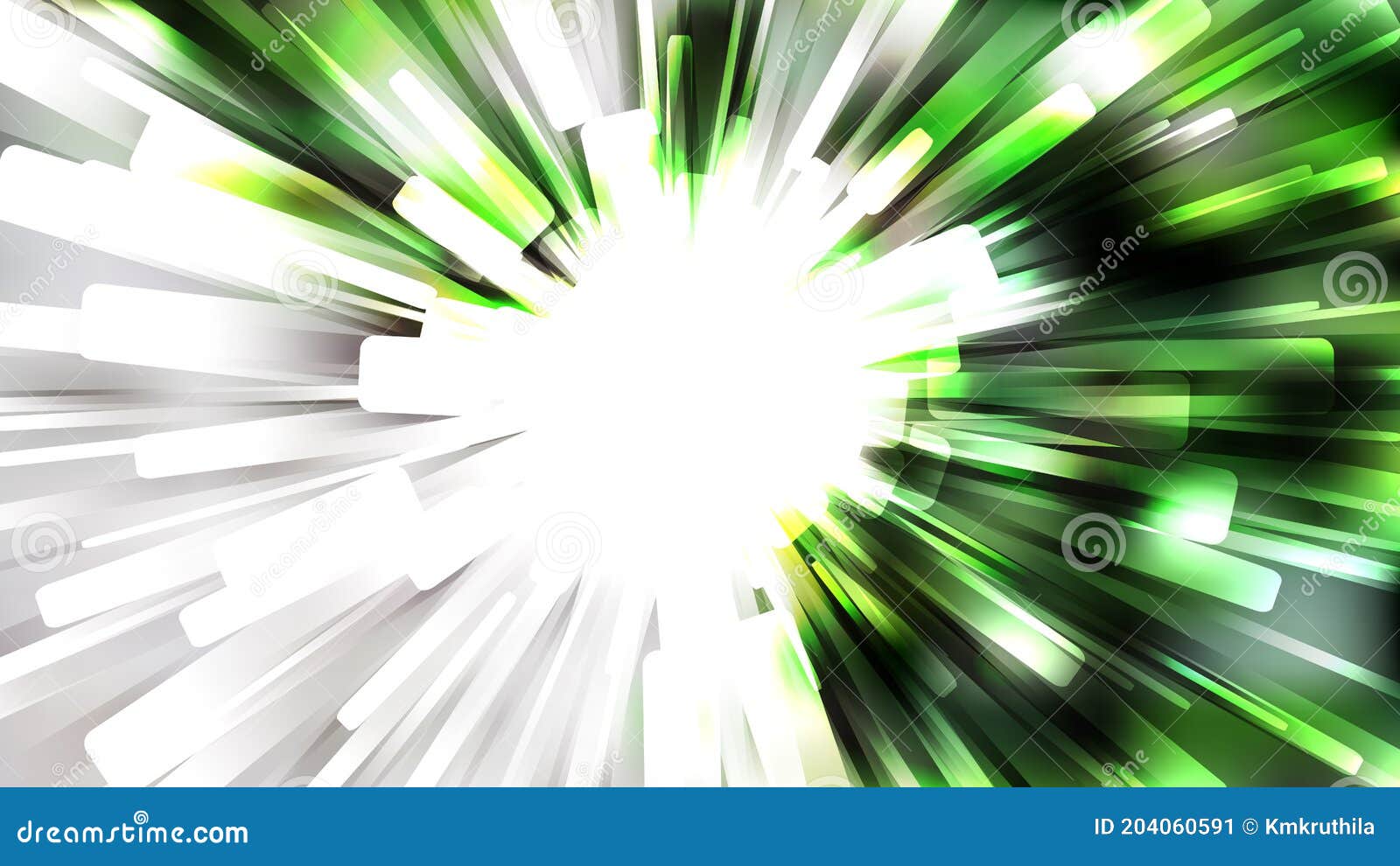 Abstract Green Black and White Light Burst Background Vector Stock ...