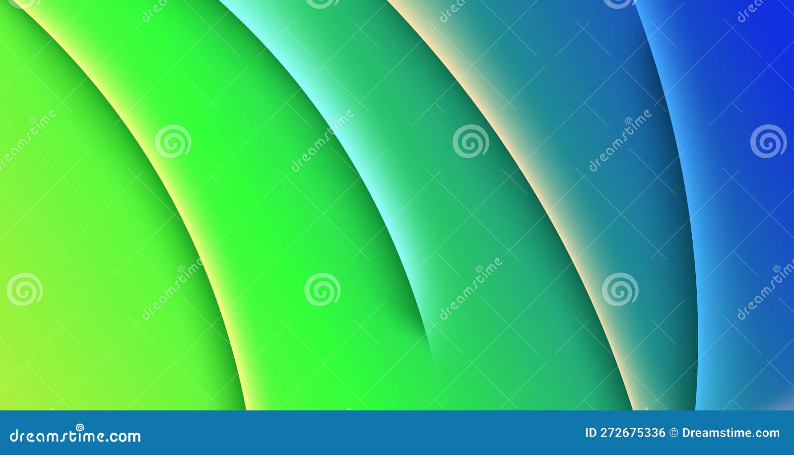Abstract Green Blue Gradient Wavy Shadow and Light Dimension Layers ...