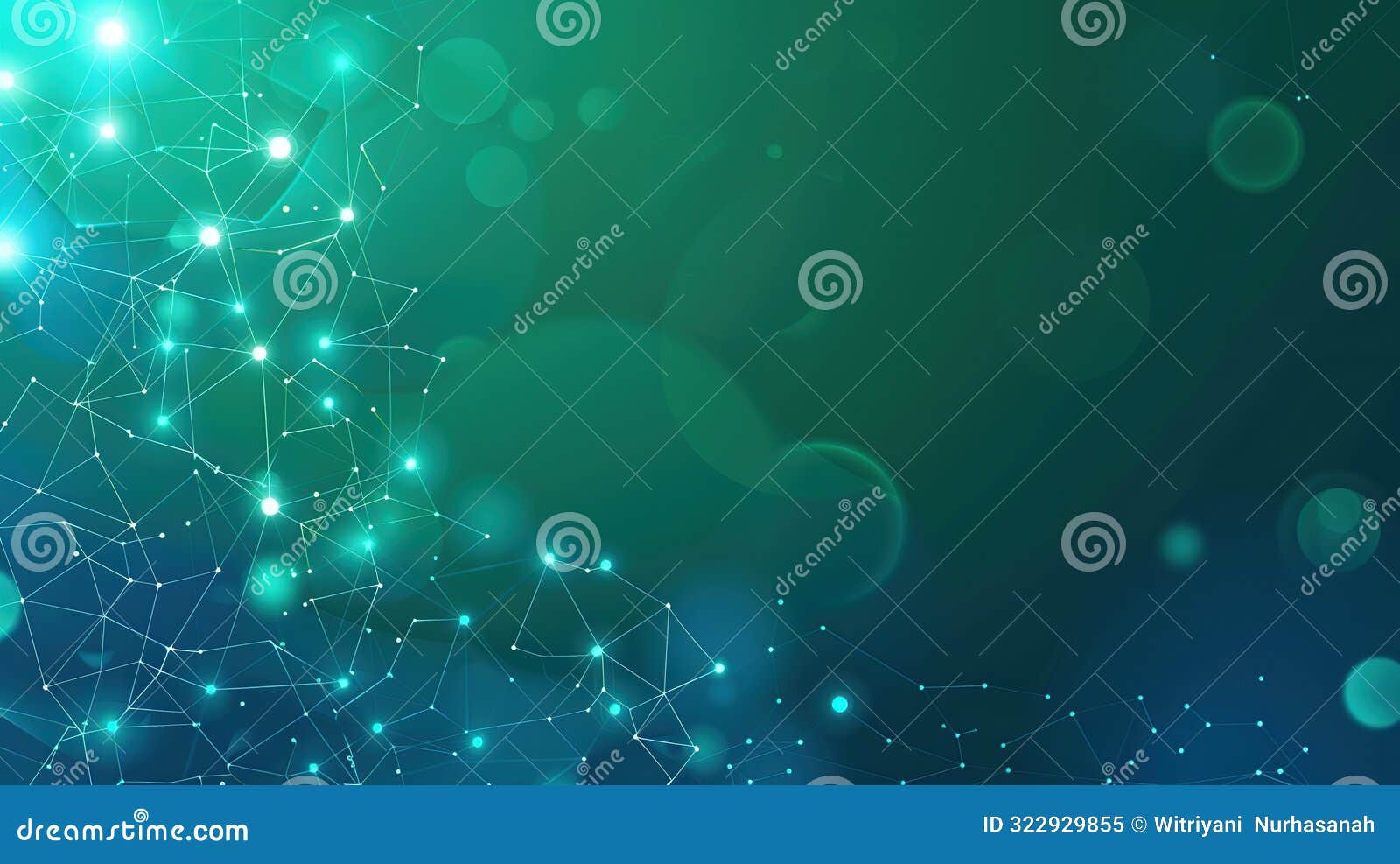 Abstract Green and Blue Network Background Stock Illustration ...