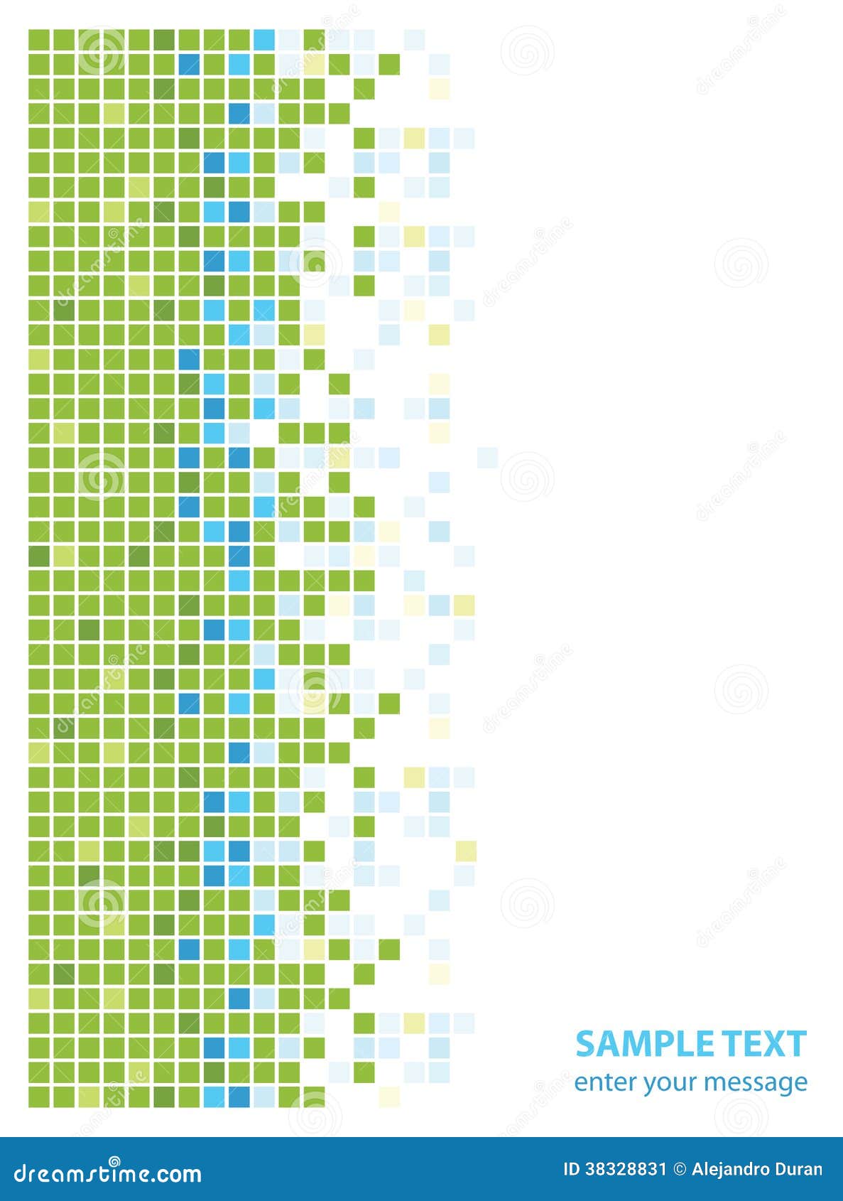 Abstract Green Blue Squares Stock Vector - Illustration of design ...
