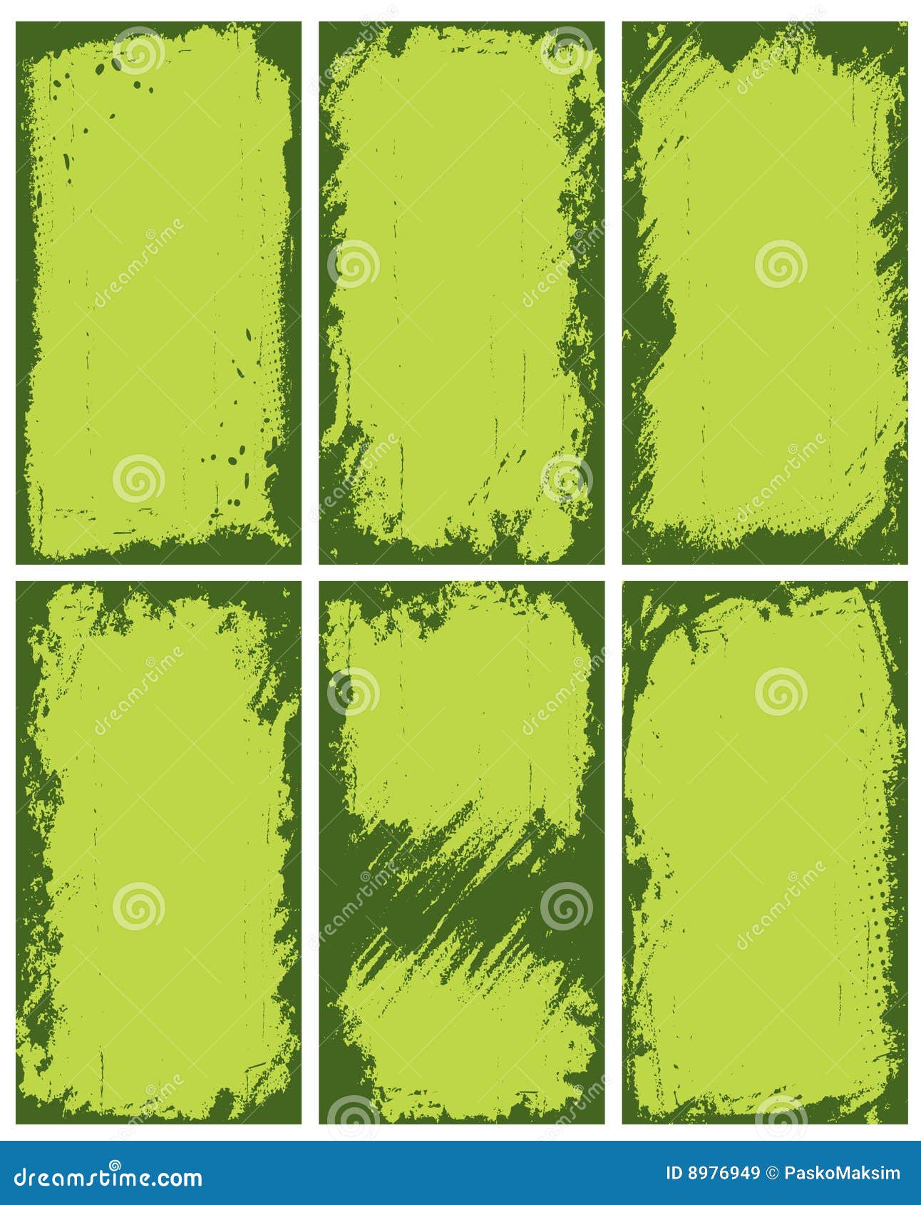 Abstract green borders stock vector. Illustration of green - 8976949