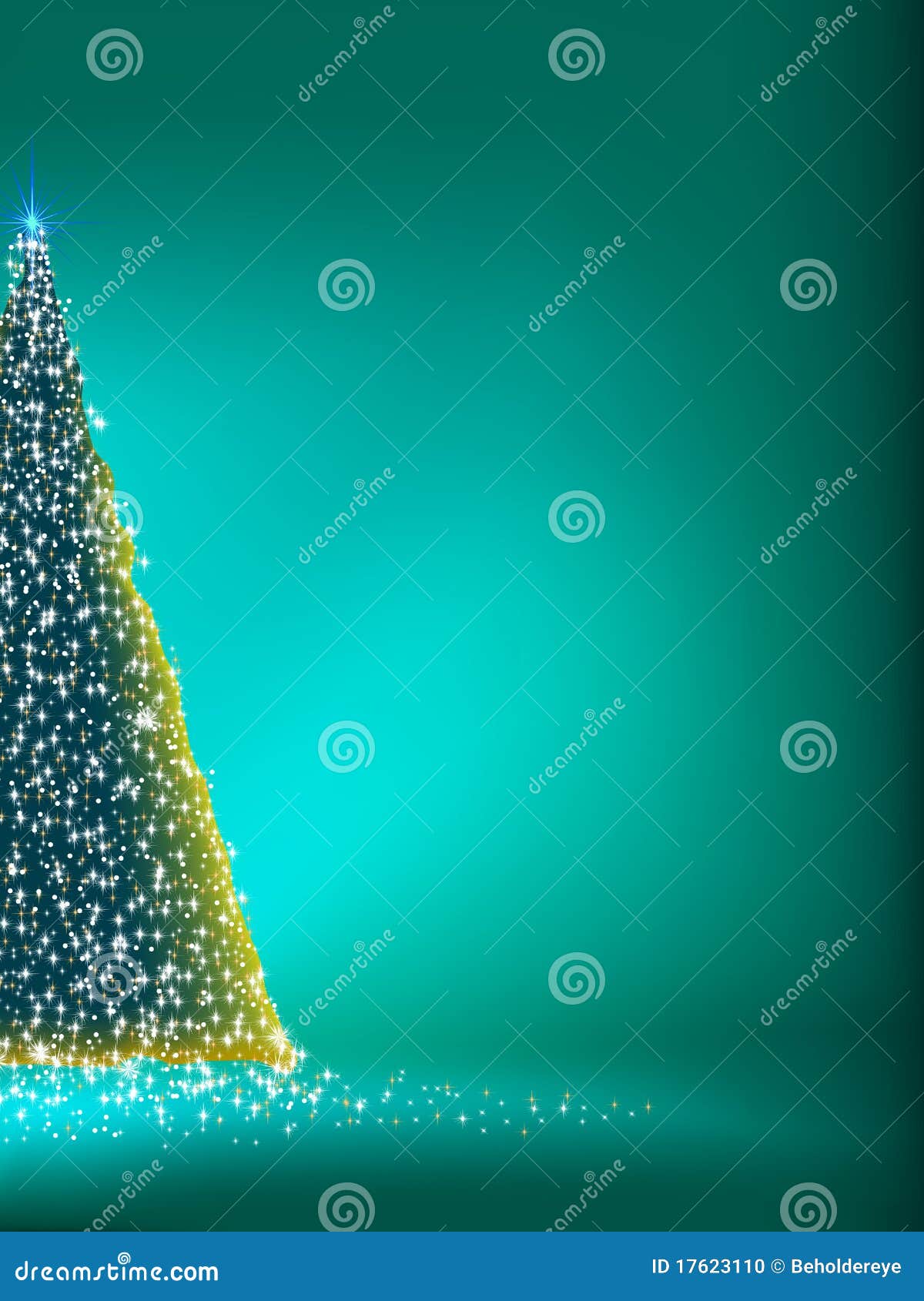 Abstract Green Christmas Tree on Green. EPS 8 Stock Vector ...