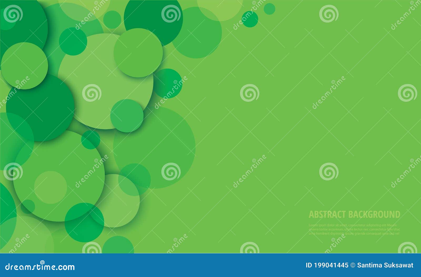 Abstract Green Circle Background Vector Illustration Stock Vector ...