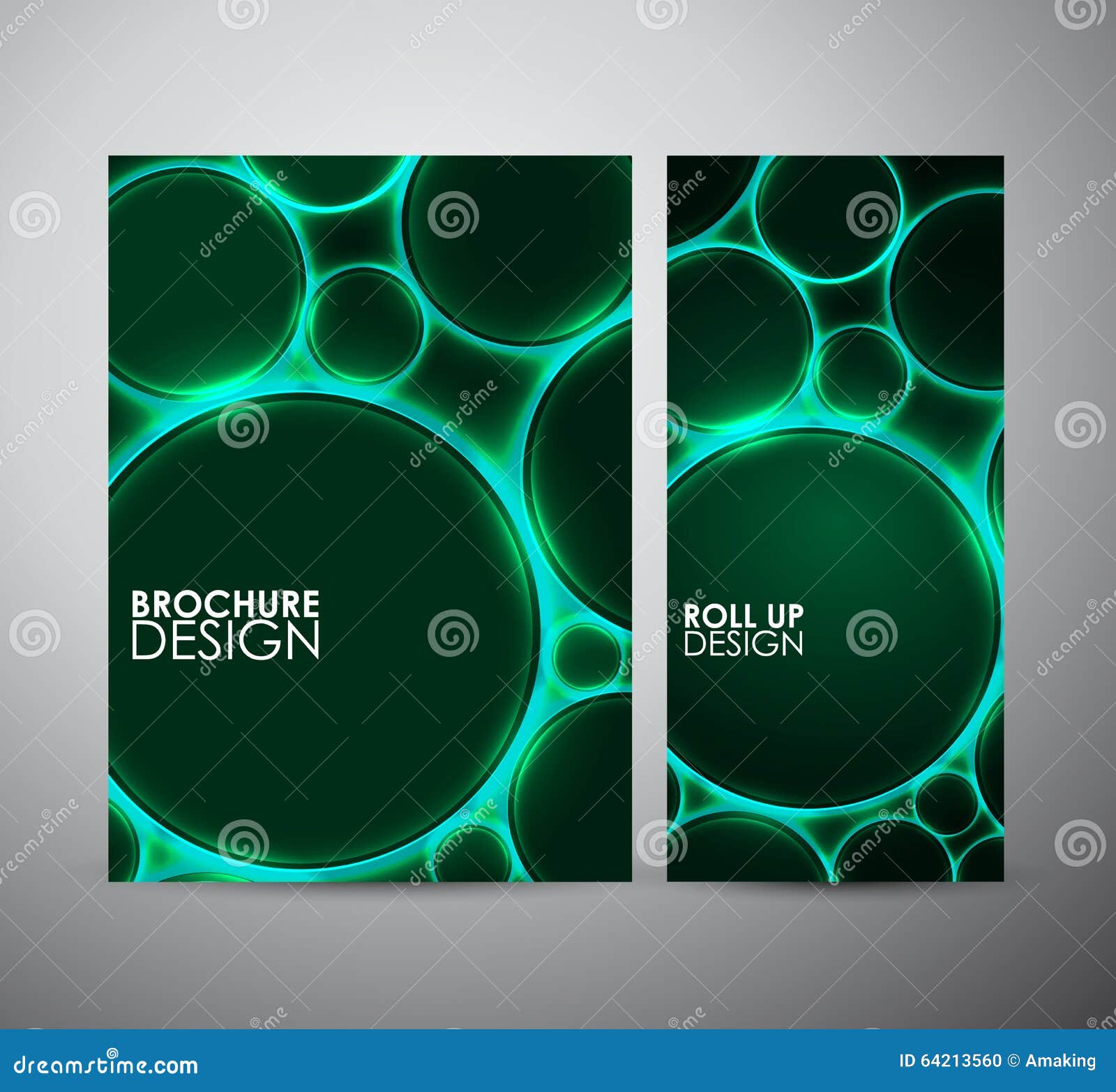 Abstract Green Circle Pattern. Graphic Resources Design Template Stock ...