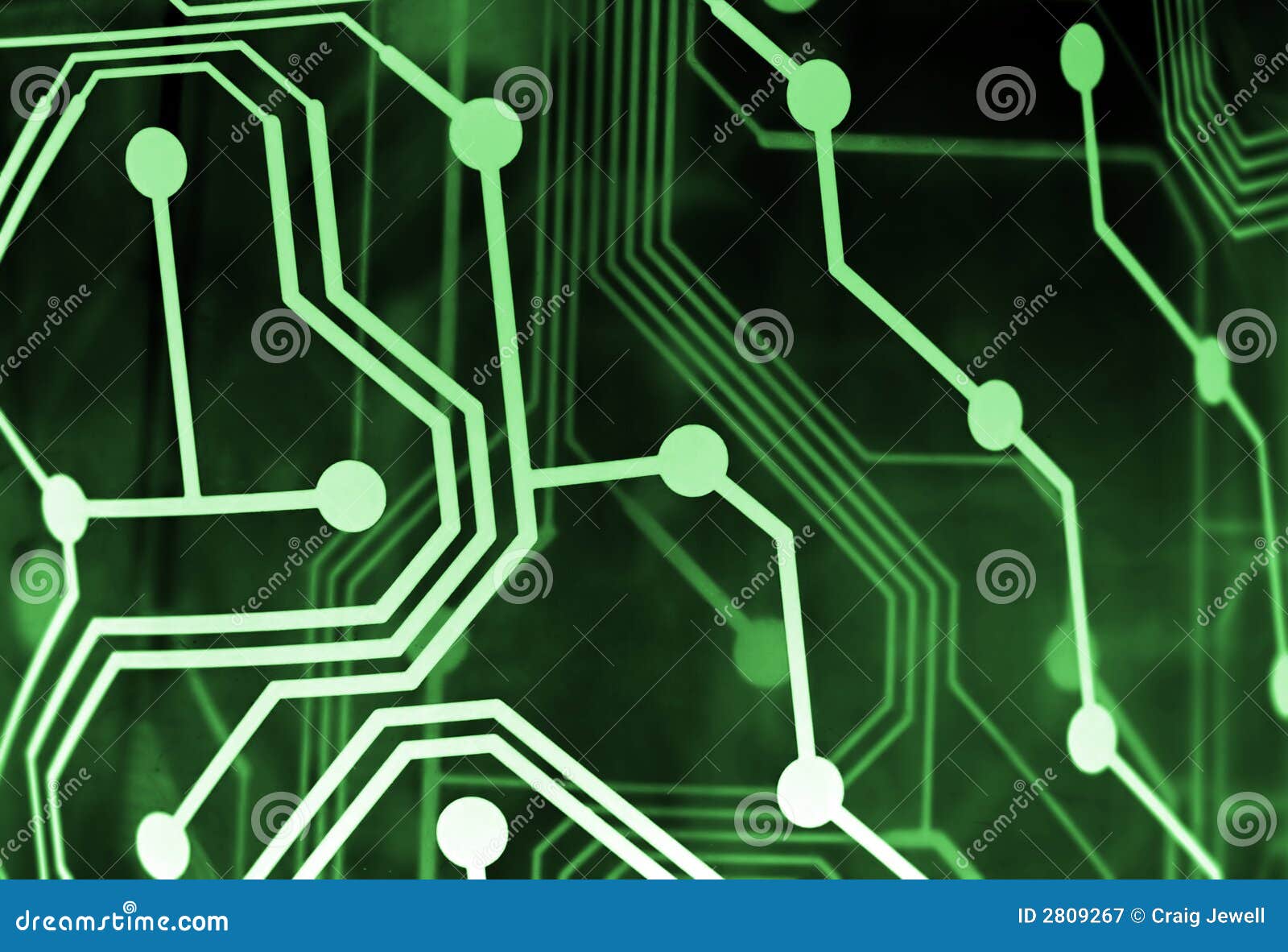 Abstract green circuitry stock image. Image of digital - 2809267