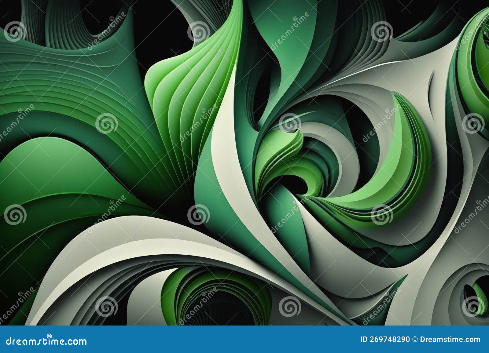 Abstract Green Color Background. Colored Background. Generative AI ...