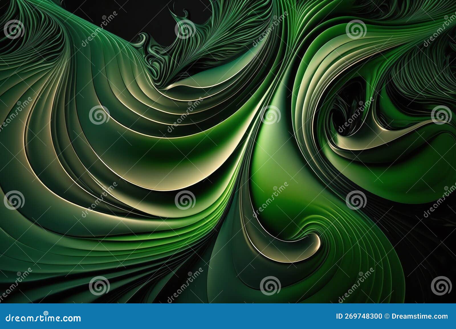 Abstract Green Color Background. Colored Background. Generative AI ...