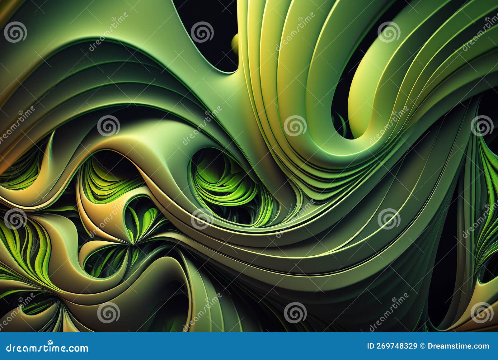 Abstract Green Color Background. Colored Background. Generative AI ...