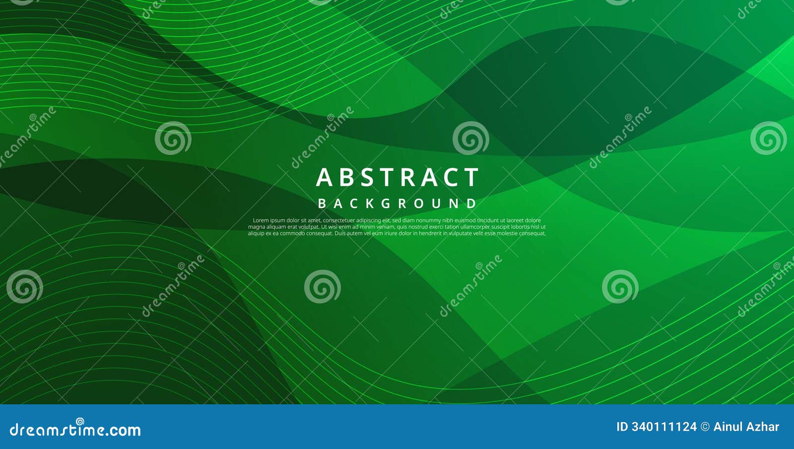 Abstract Green Color with Geometric Shape Decoration Background. Eps10 ...