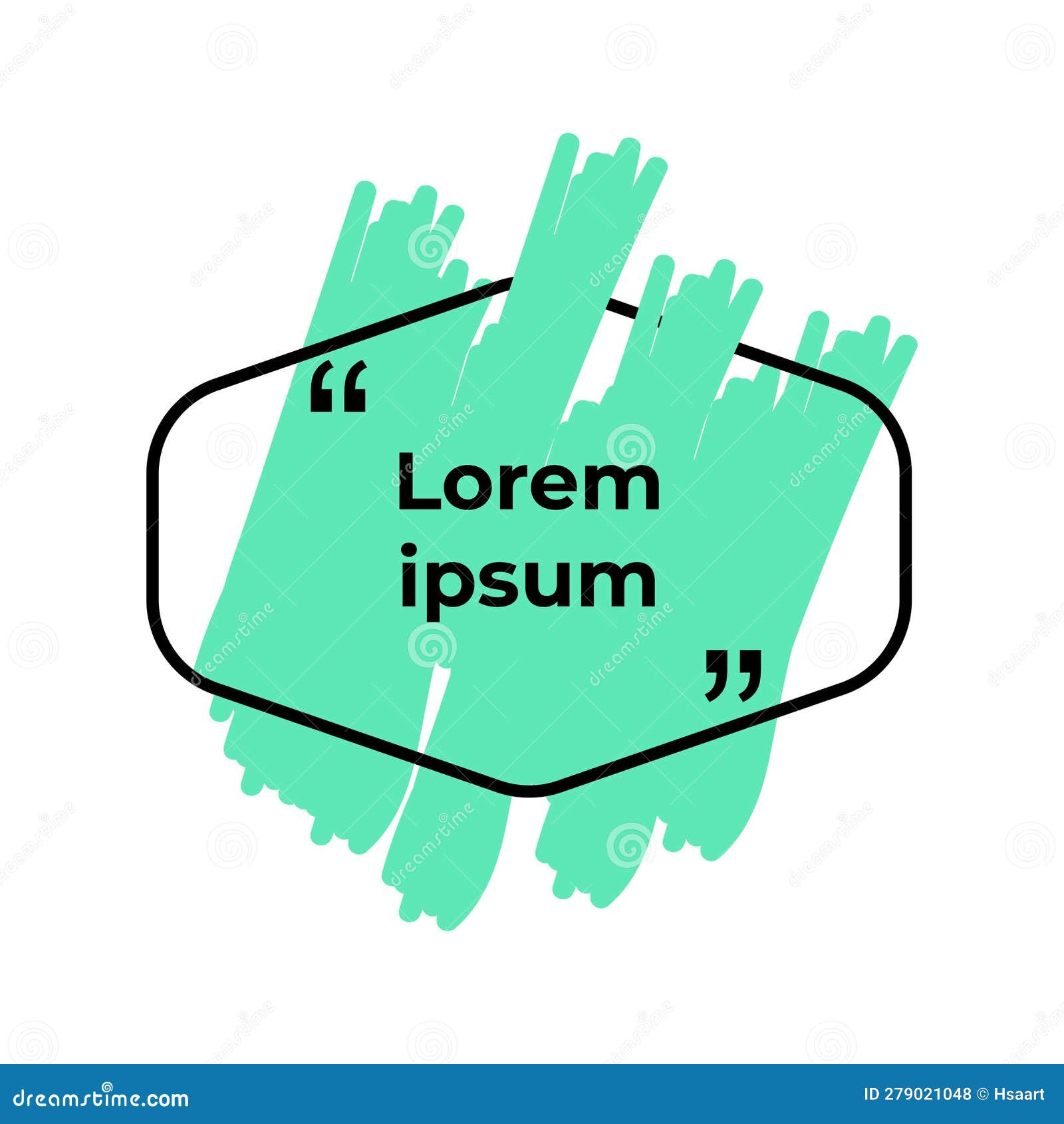 Abstract Green Color Splash with a Retro Shape Stock Vector ...