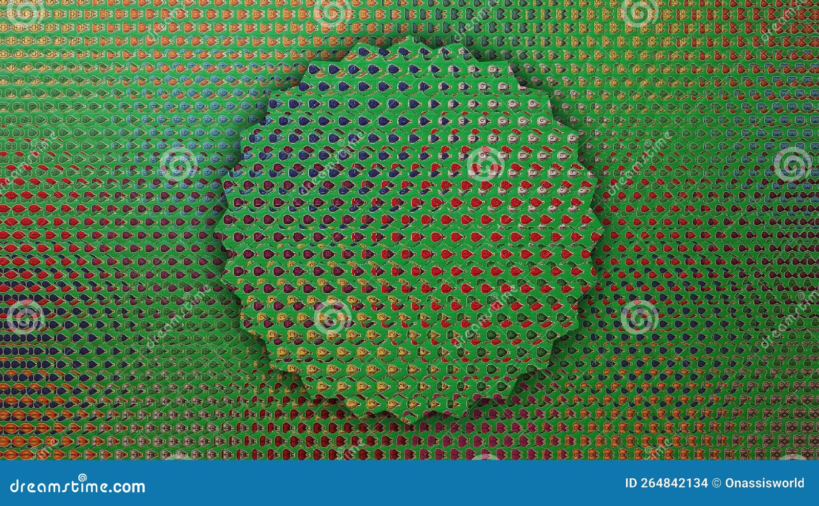 Abstract Green Colors Background Shapes and Blurs Stock Illustration ...