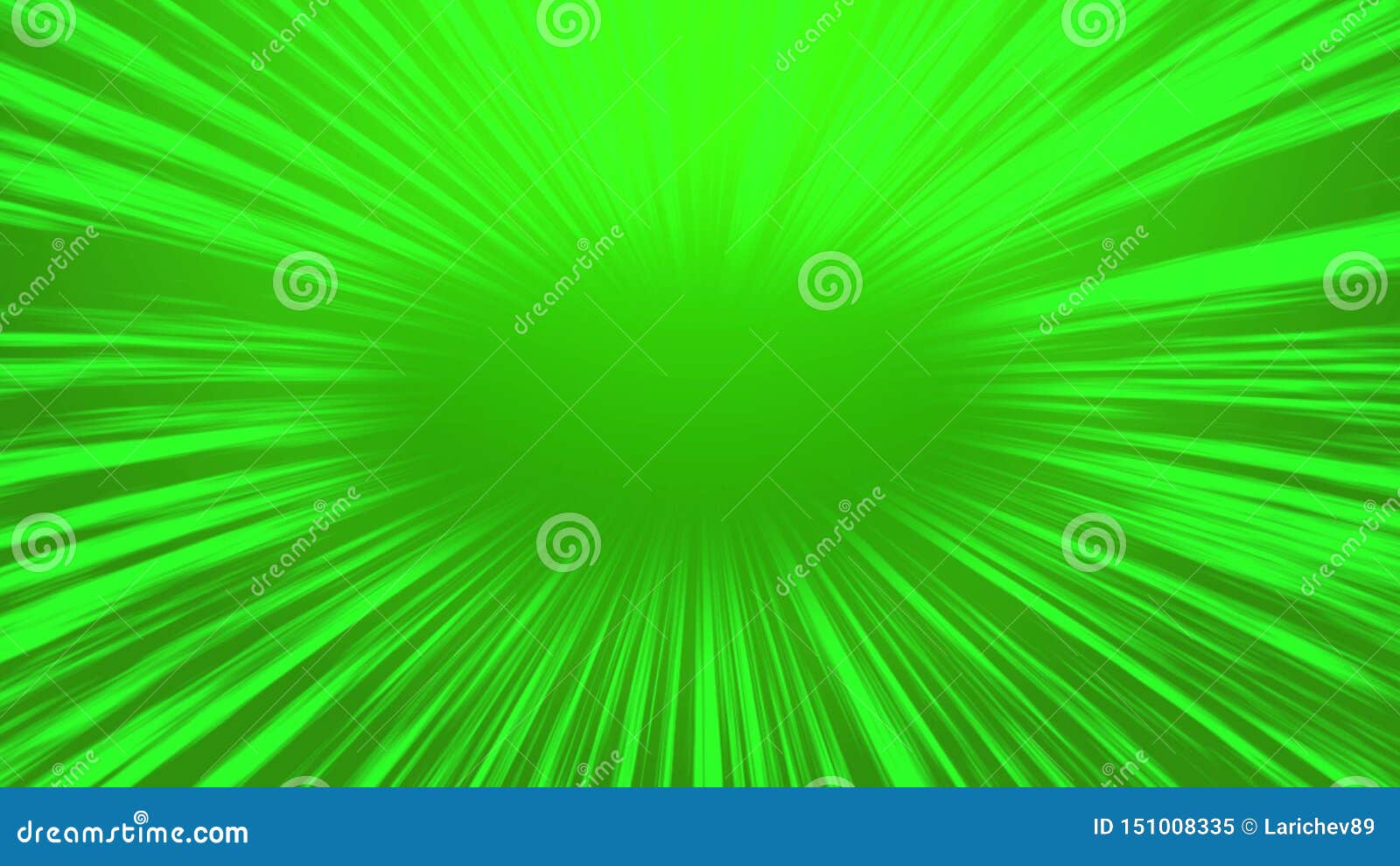 Abstract Green Comic Radial Speed Line Background, Cartoon Background ...