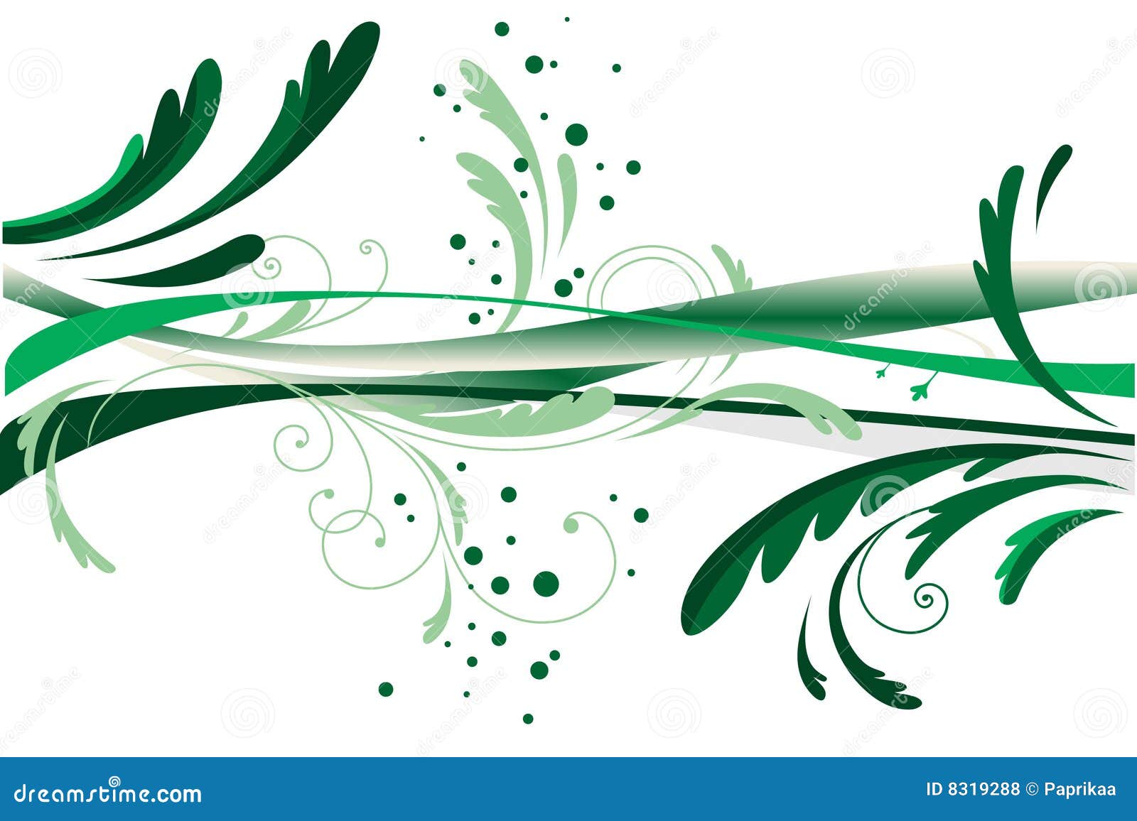 Abstract green design stock vector. Illustration of ornate - 8319288