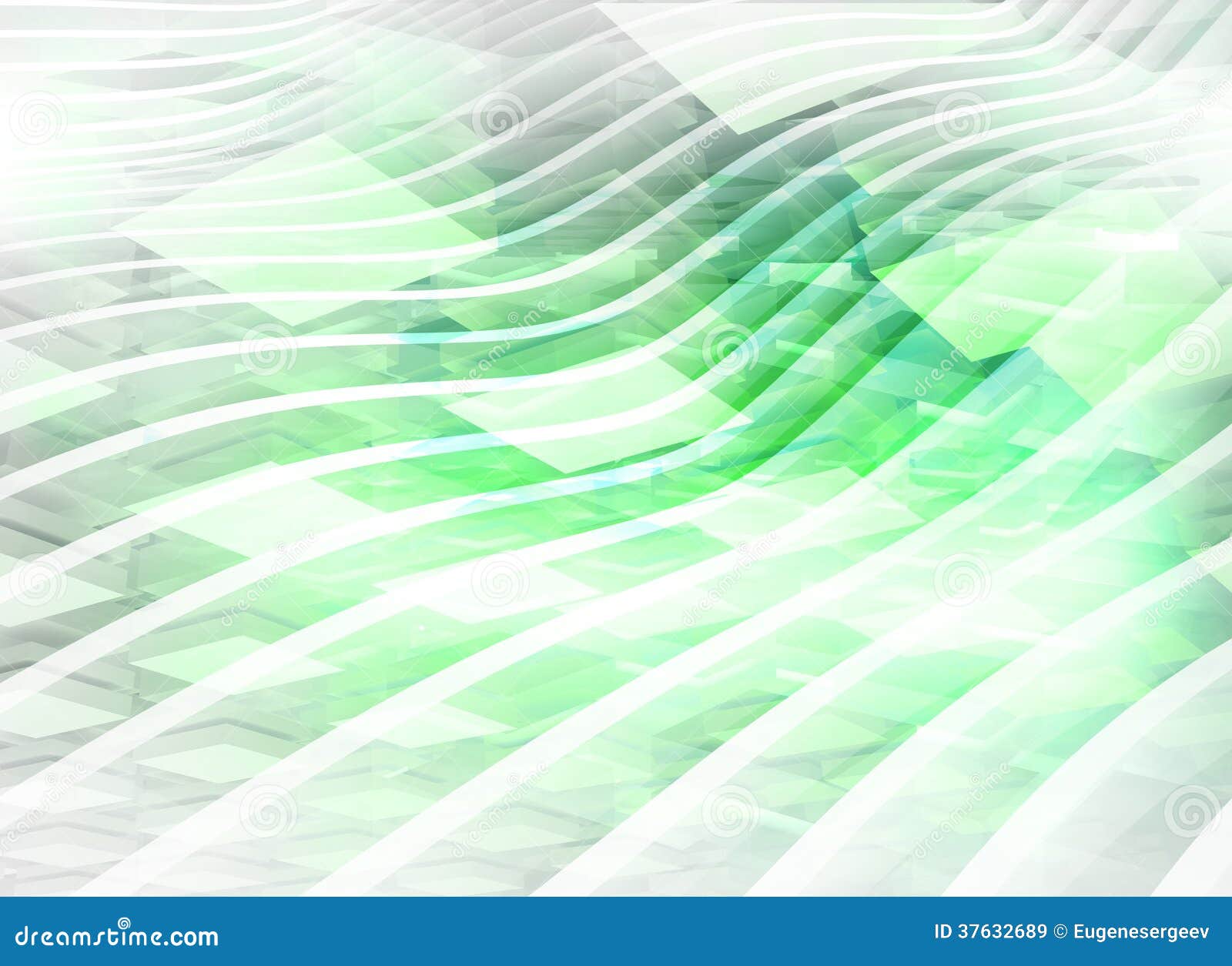Abstract Green Digital Background Stock Illustration - Illustration of ...