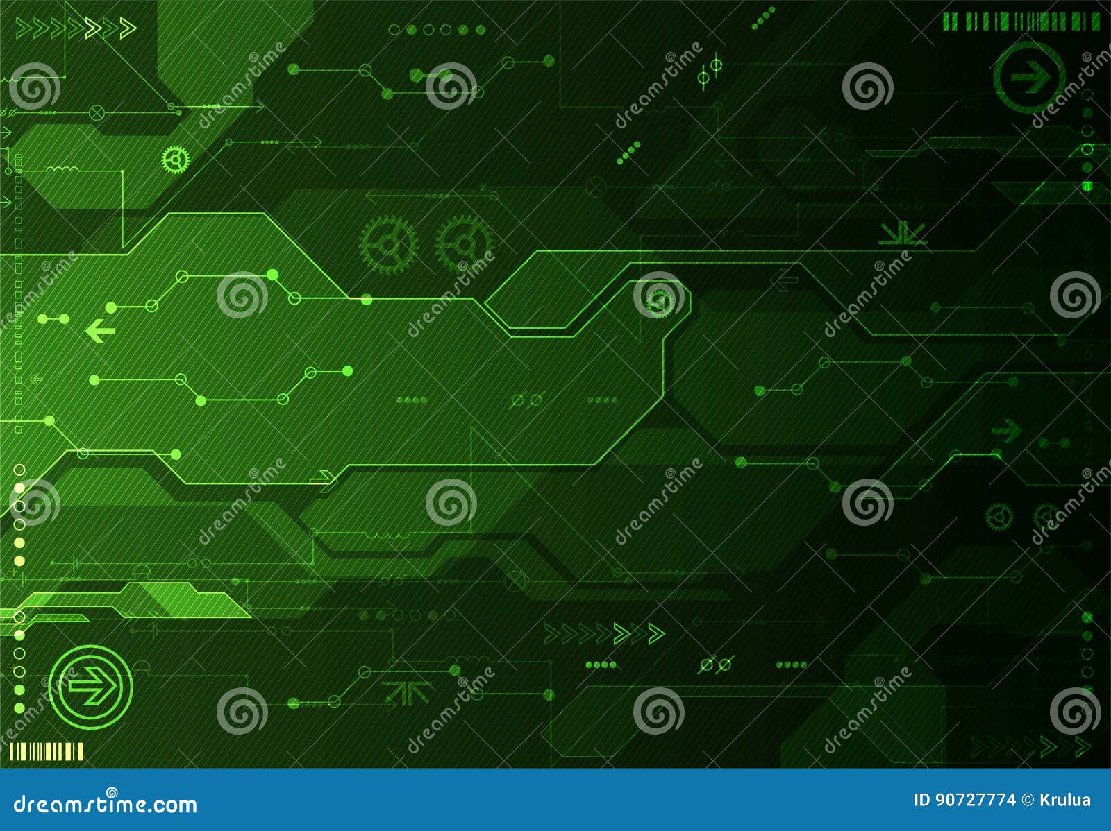 Abstract Green Digital Communication Technology Background. Stock ...