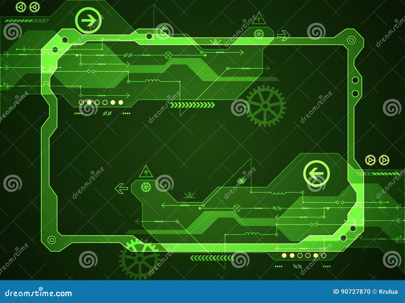 Abstract Green Digital Communication Technology Background. Stock ...